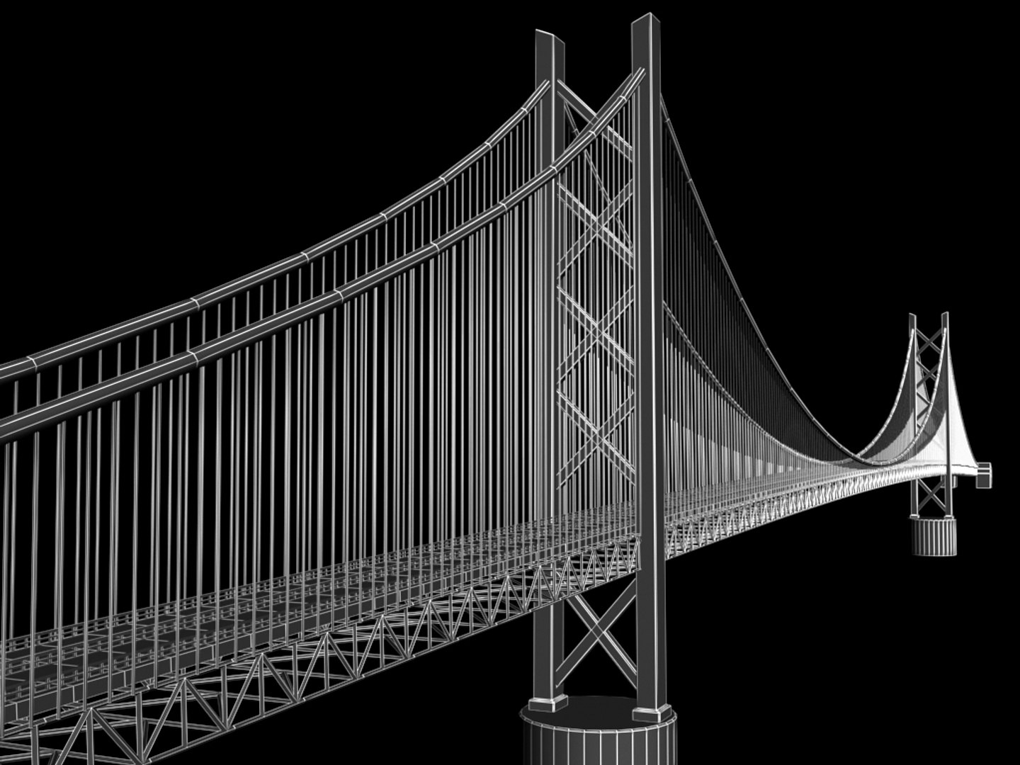 Akashi Bridge 3d Ma