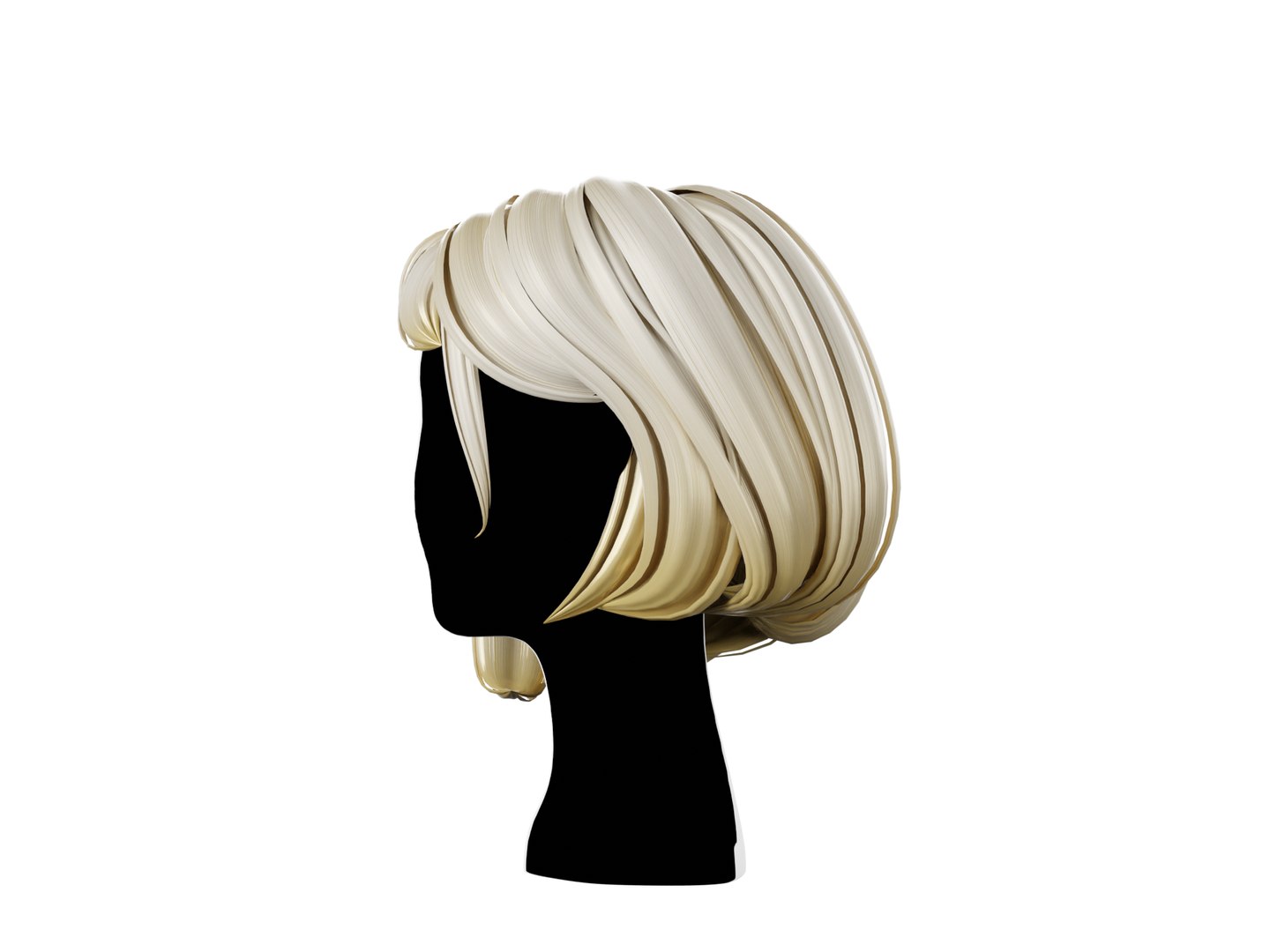 3D Hair-female-004 Model - TurboSquid 1944412