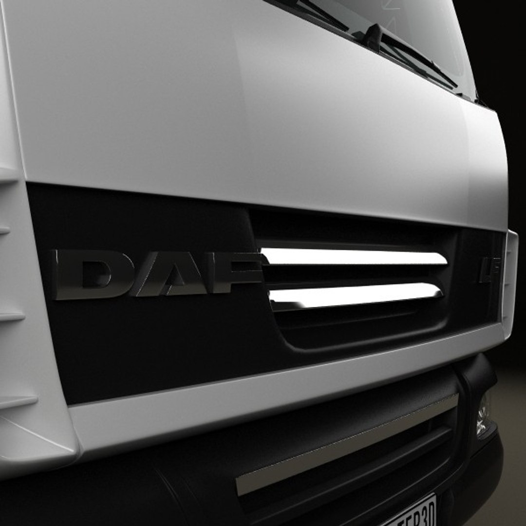 3d Daf Lf Car Model