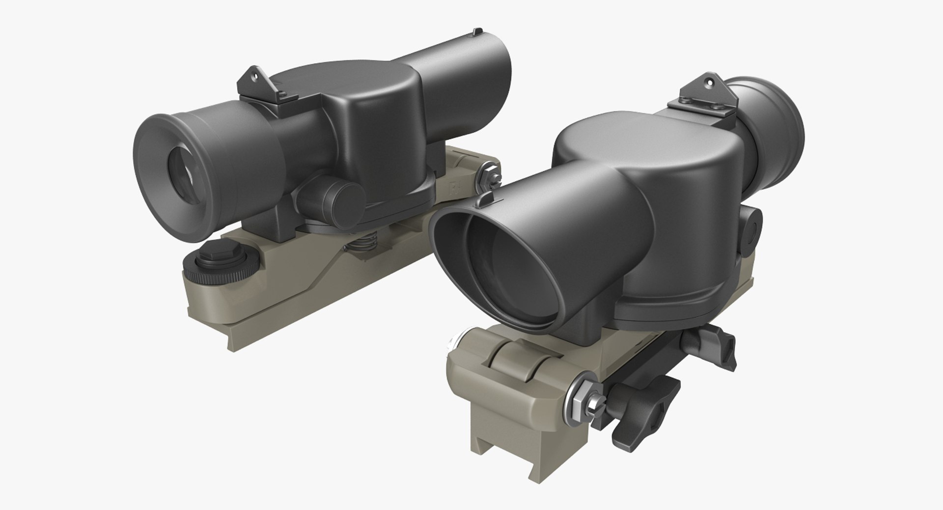 Scope Mount Assault Rifle 3d Max