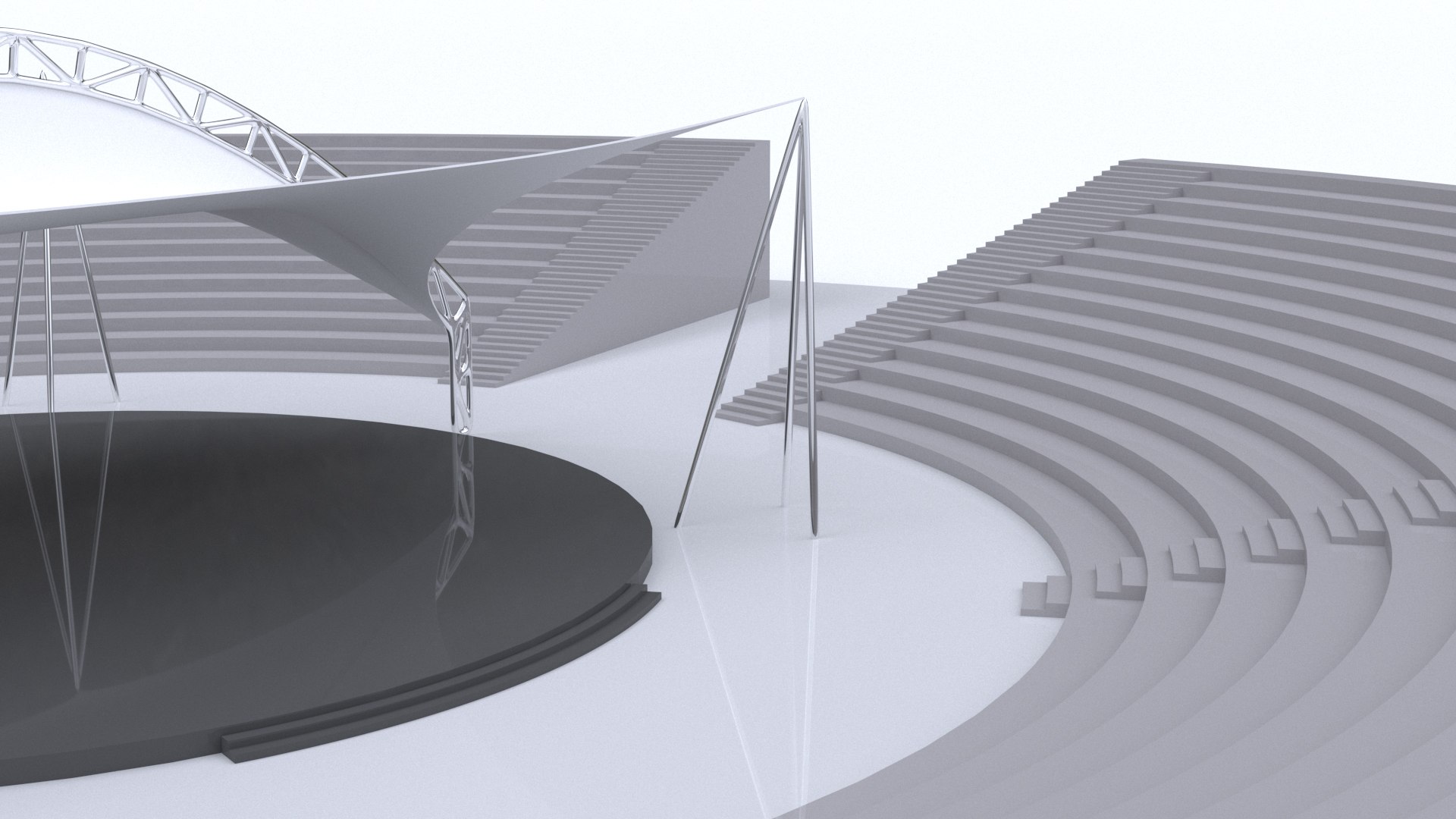 3D Outdoor Amphitheatre Stage 02 - TurboSquid 2356477