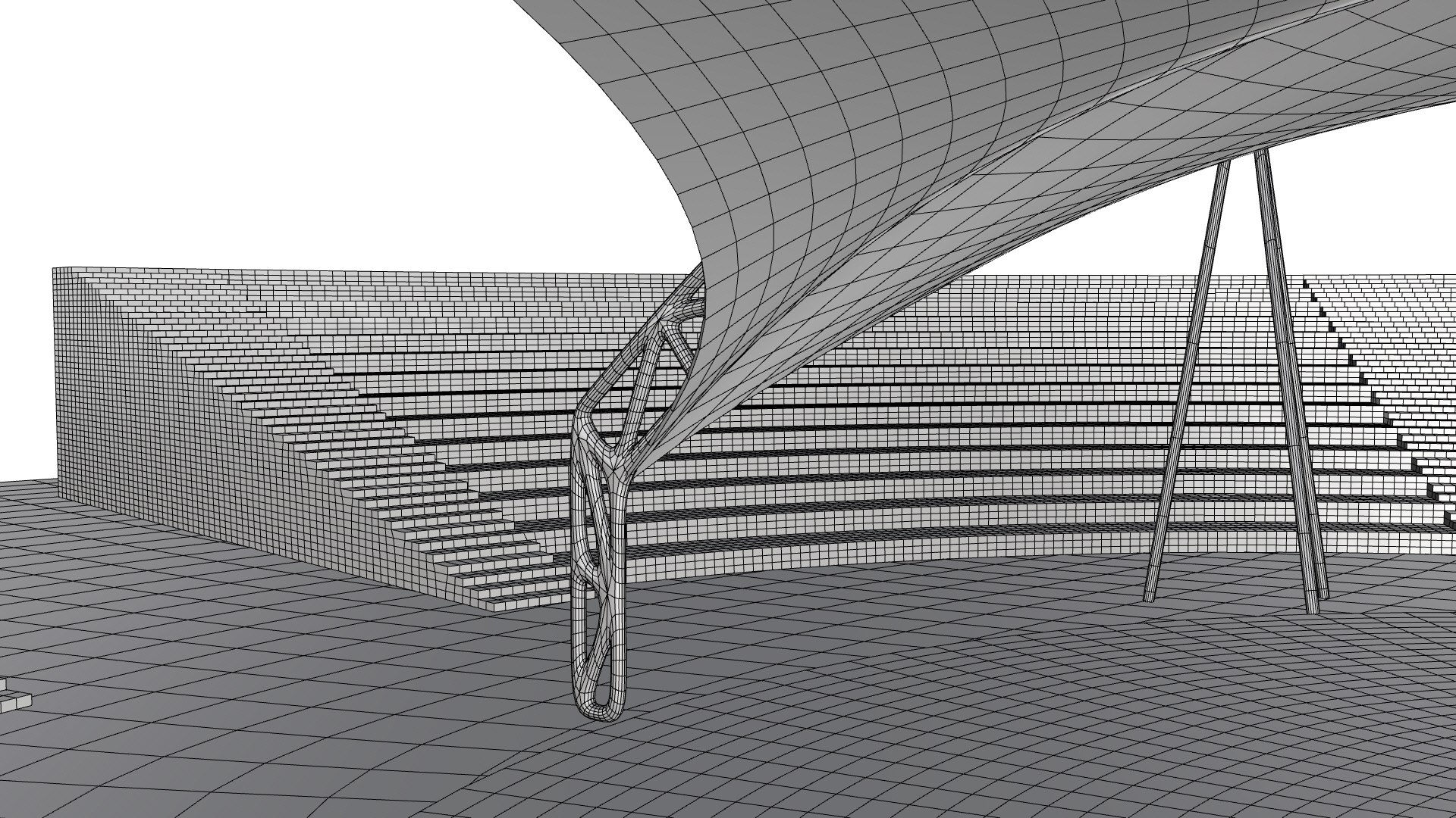 3D Outdoor Amphitheatre Stage 02 - TurboSquid 2356477