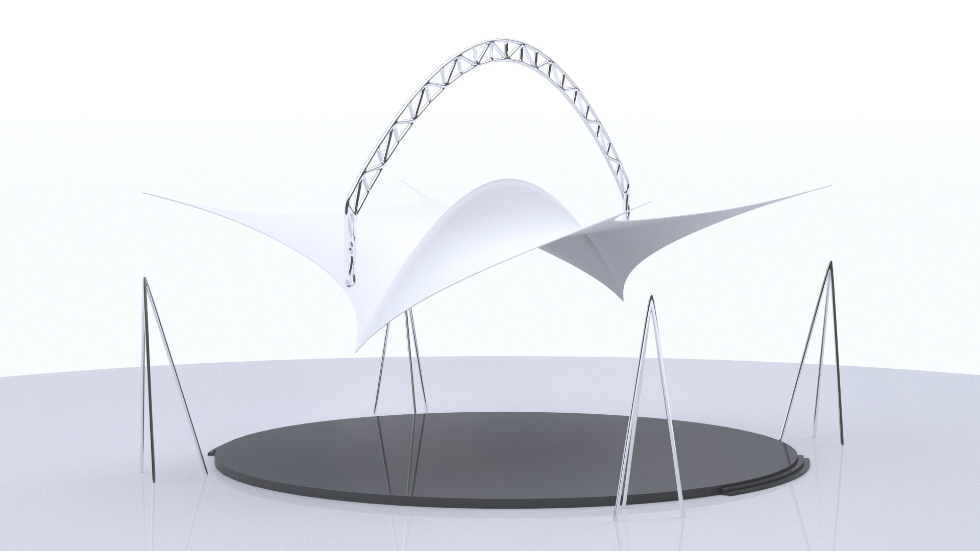 3D Outdoor Amphitheatre Stage 02 - TurboSquid 2356477