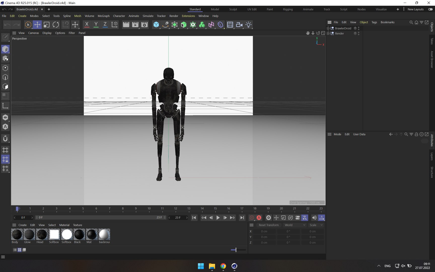 3D Brawler Droid - TurboSquid 2085532