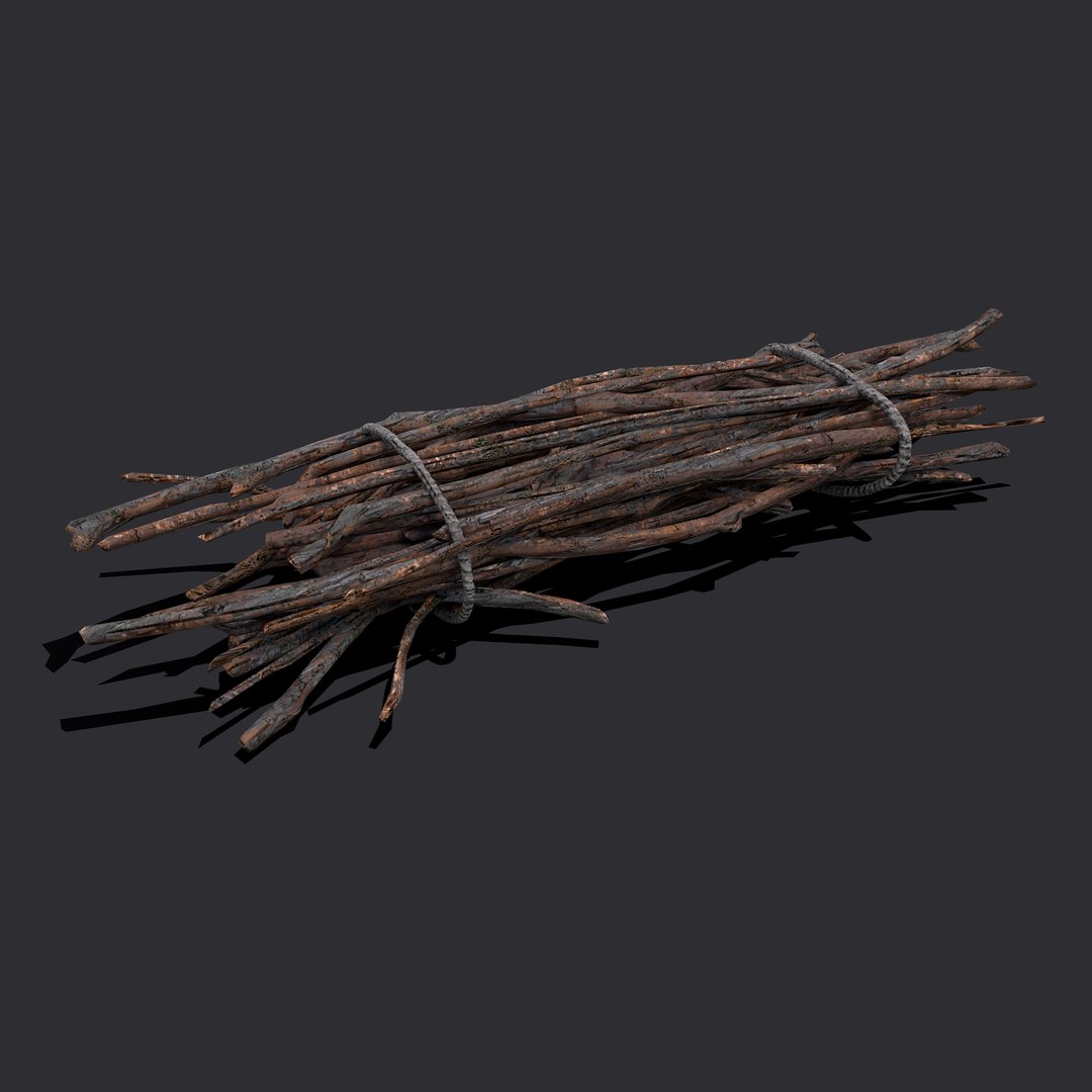 Wood Sticks Bundle 3D Model - TurboSquid 1733410
