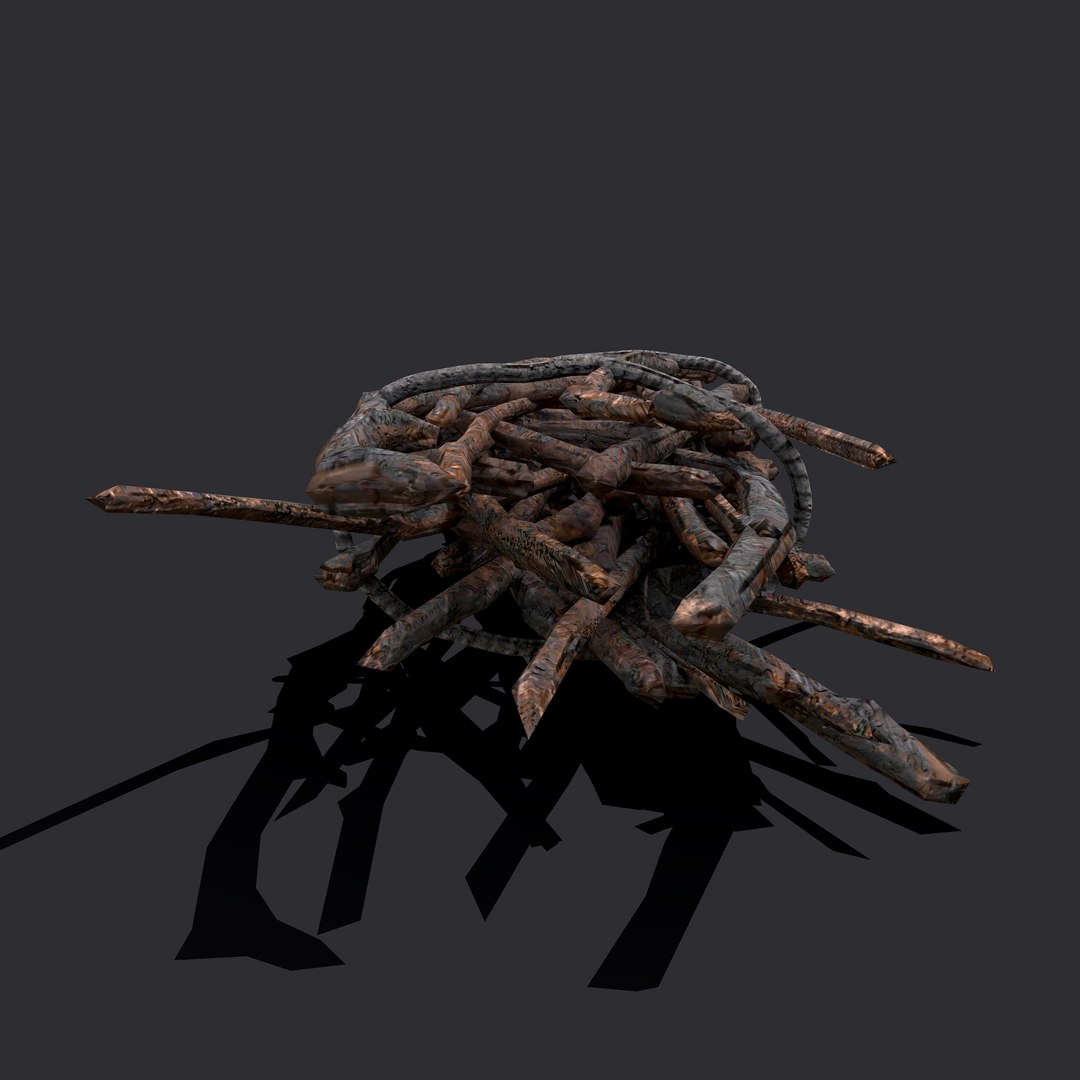 Wood Sticks Bundle 3D Model - TurboSquid 1733410