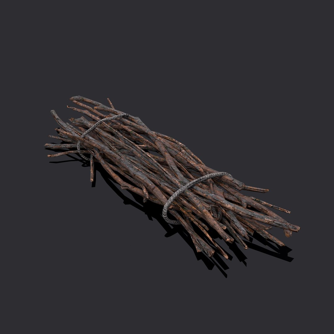 Wood Sticks Bundle 3D Model - TurboSquid 1733410