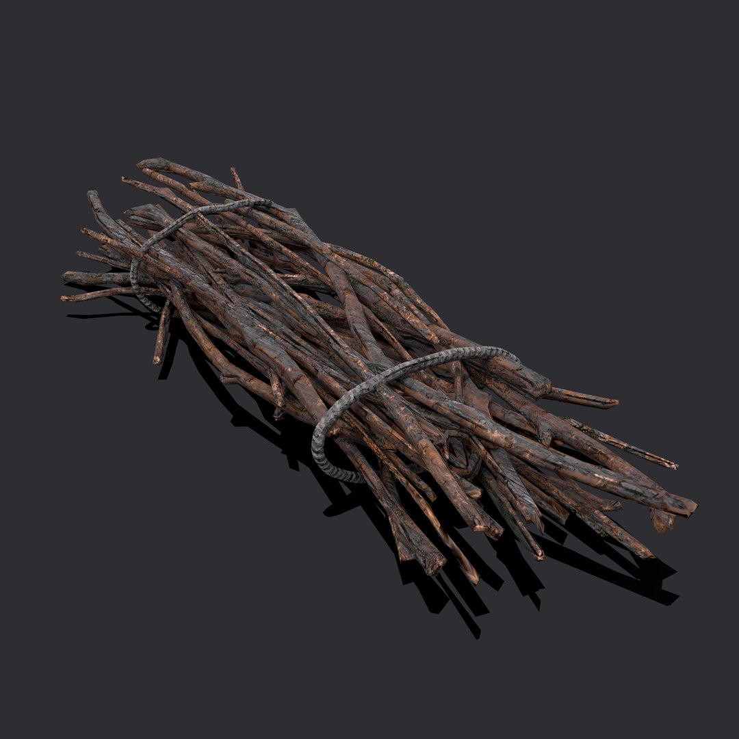 Wood Sticks Bundle 3D Model - TurboSquid 1733410