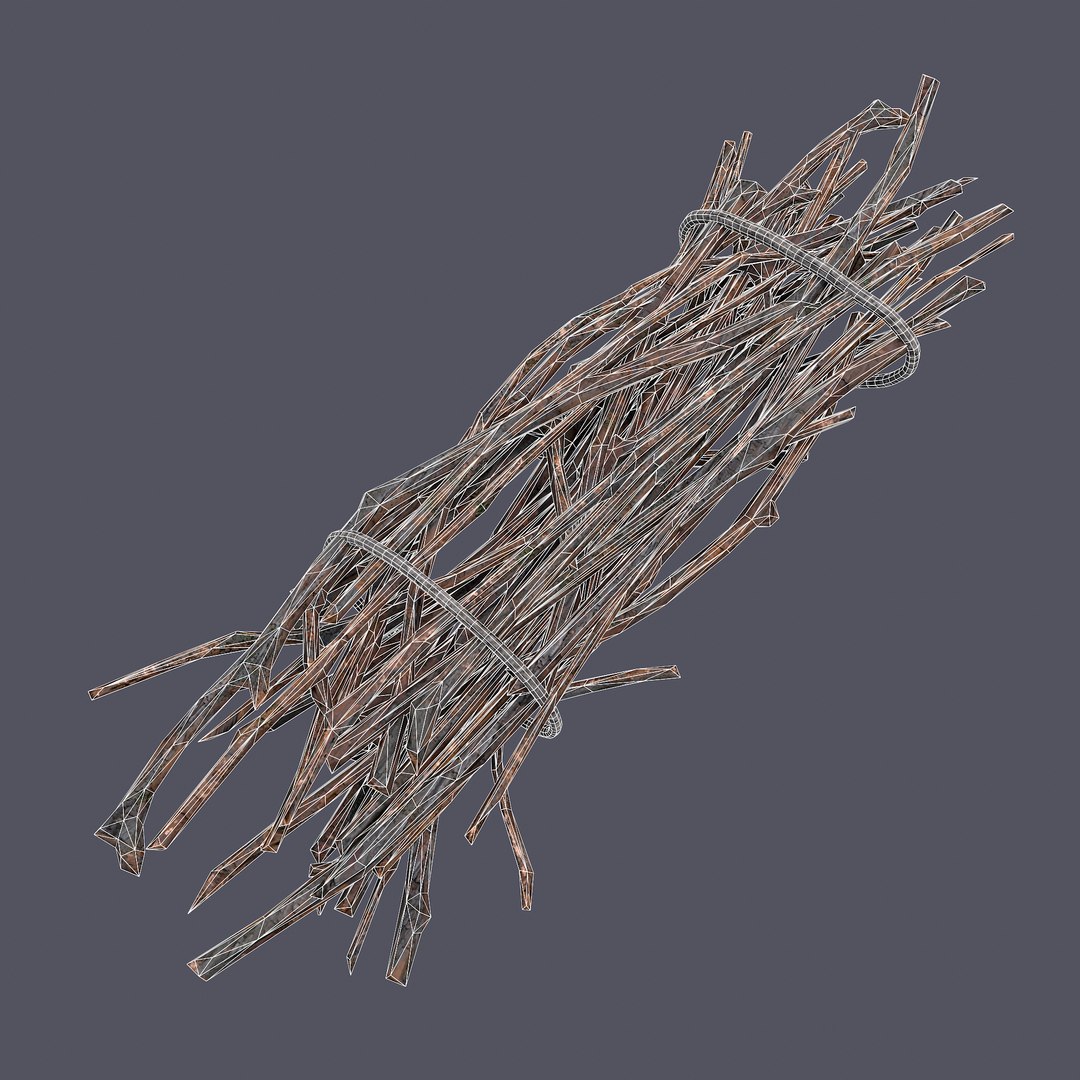 Wood Sticks Bundle 3D Model - TurboSquid 1733410