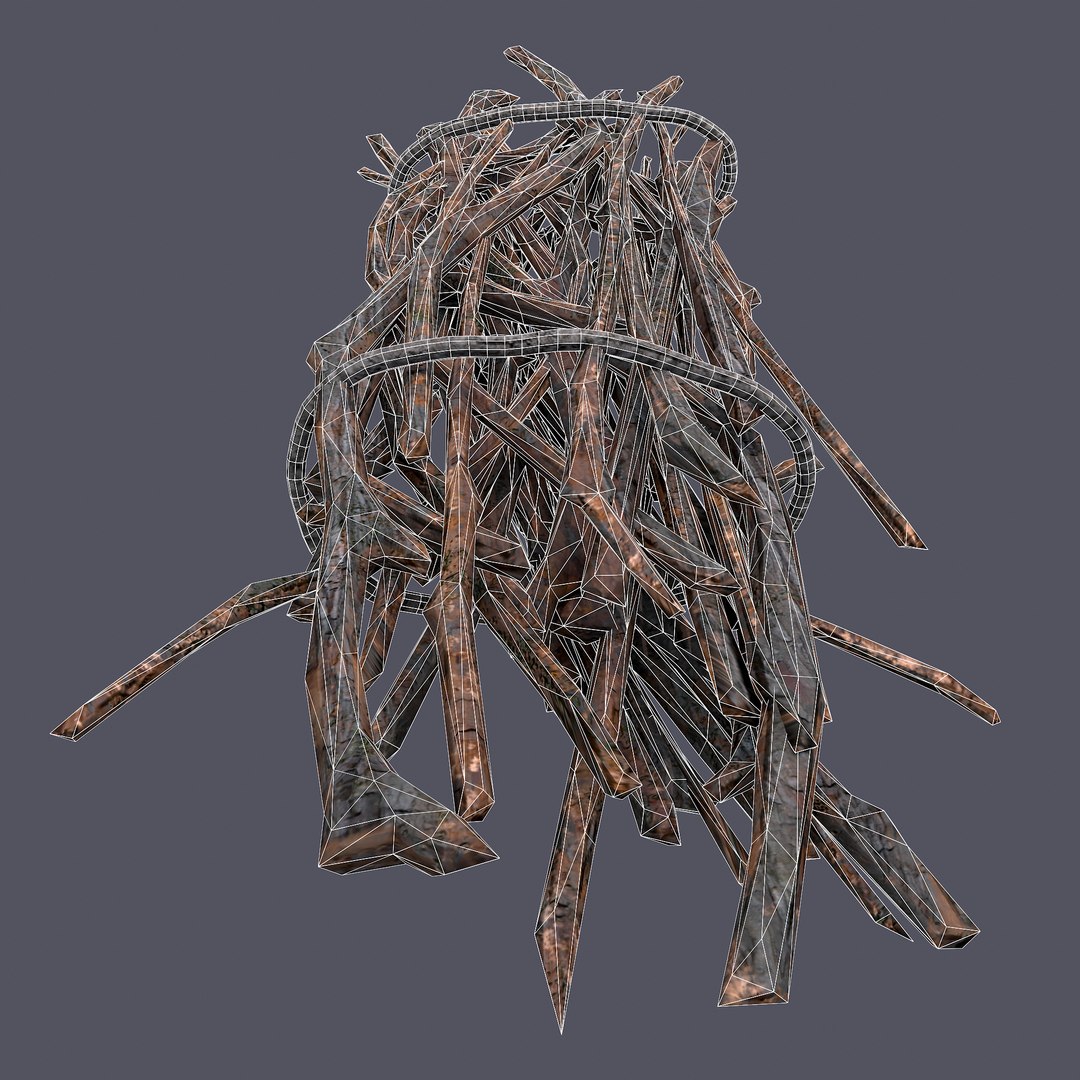 Wood Sticks Bundle 3D Model - TurboSquid 1733410