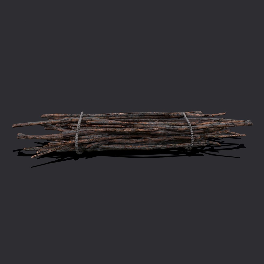 Wood Sticks Bundle 3D Model - TurboSquid 1733410