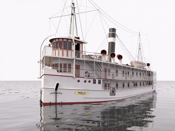 3D VINTAGE PASSENGER STEAMSHIP model - TurboSquid 1749453