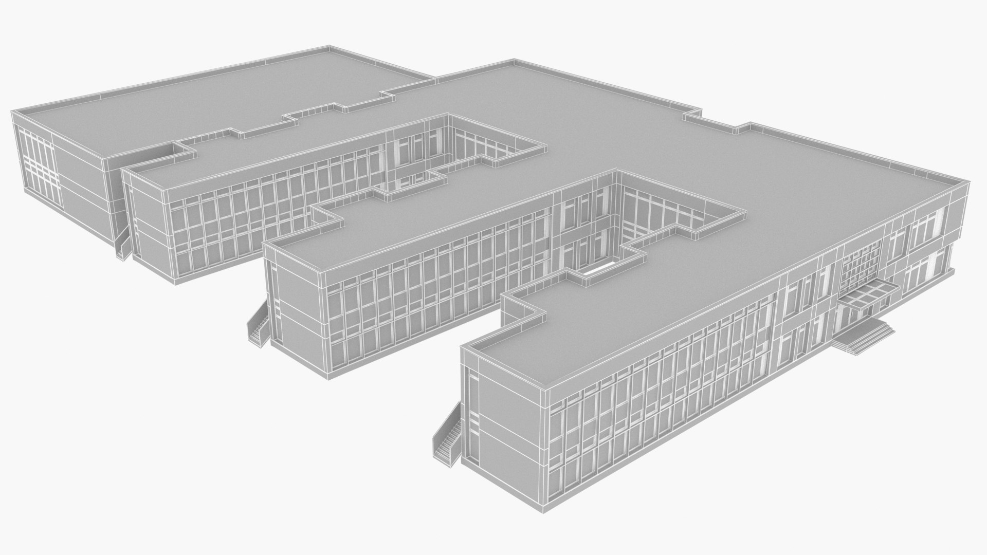 3D School Model - TurboSquid 2390801
