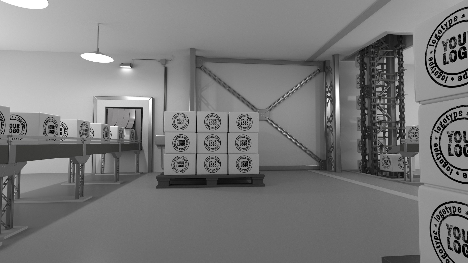 Interior Factory Scene Animation 3D Model - TurboSquid 1543056