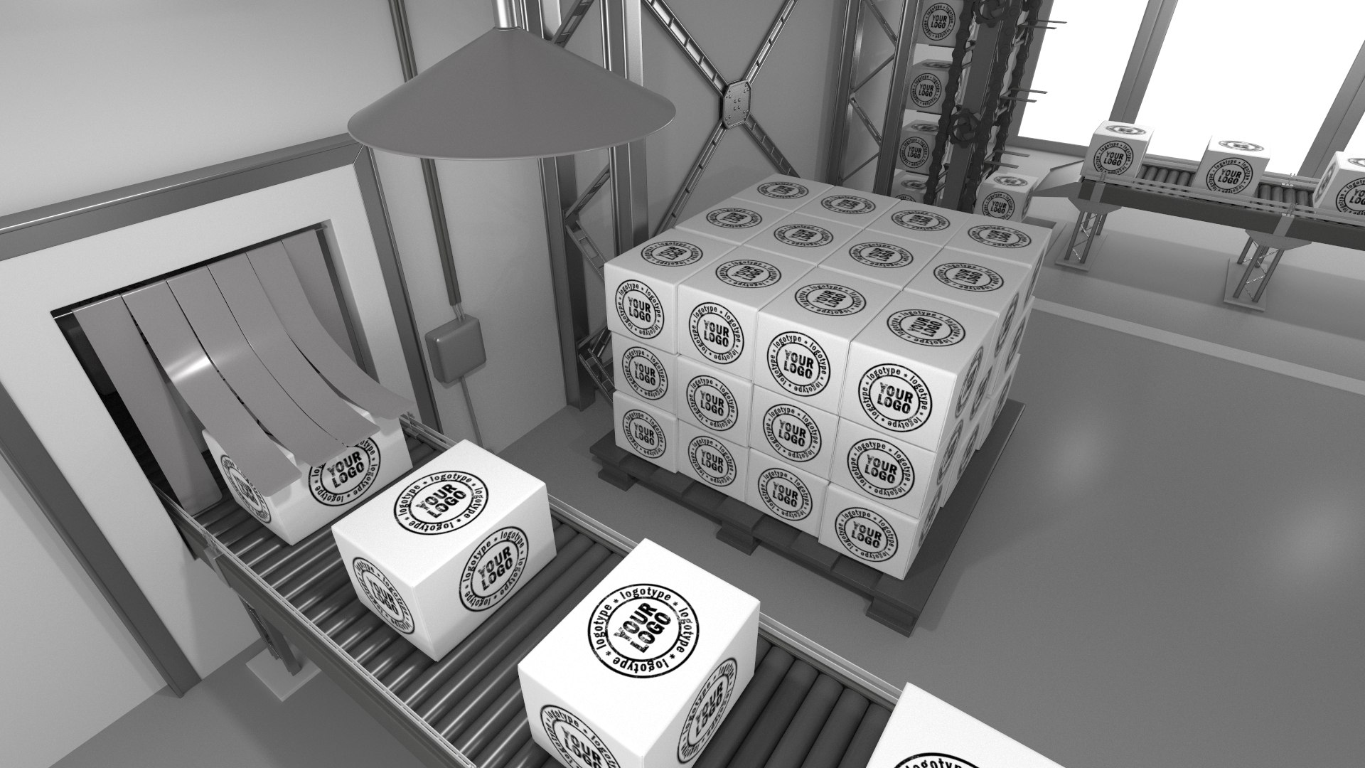 Interior Factory Scene Animation 3D Model - TurboSquid 1543056