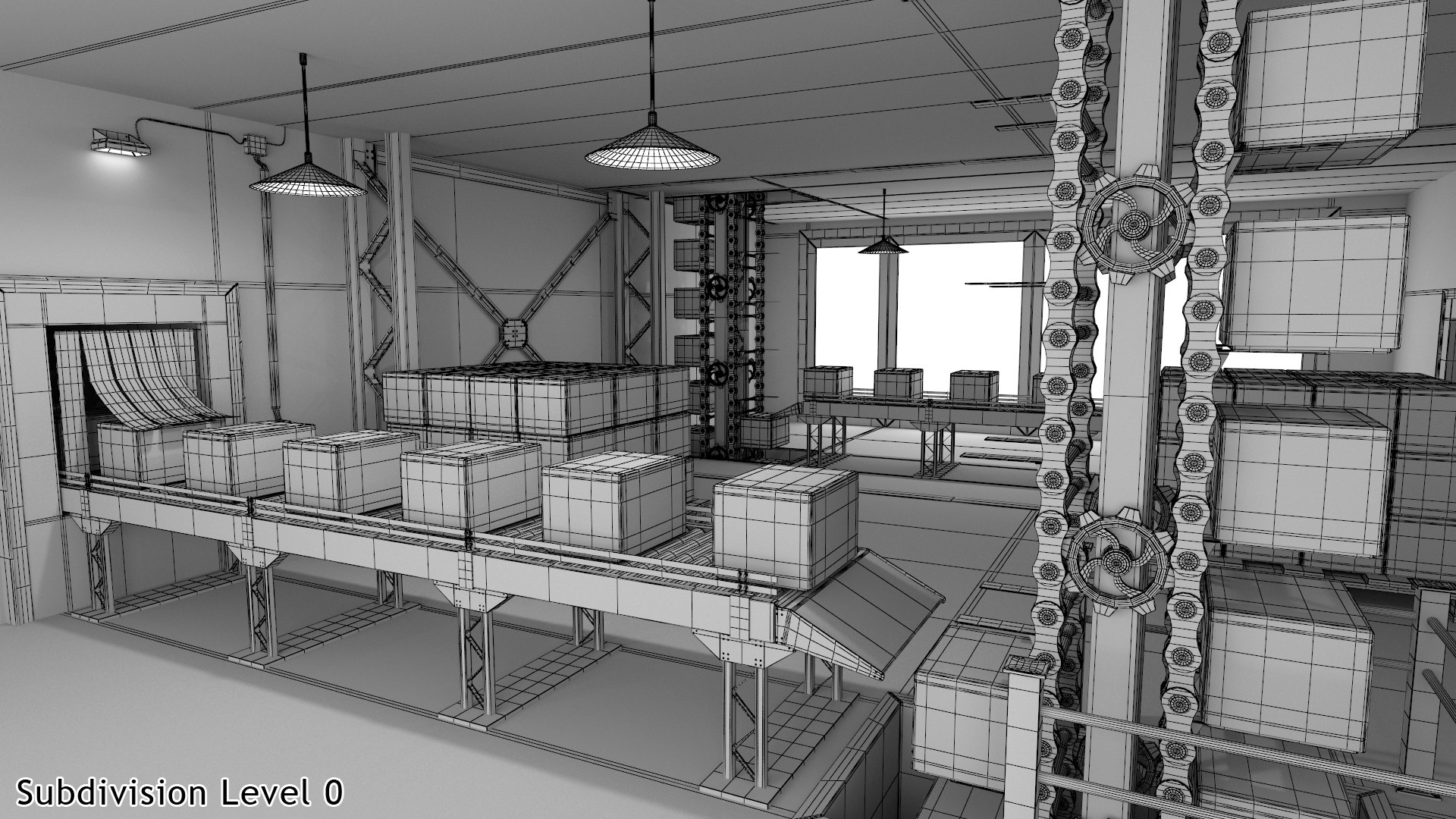 Interior Factory Scene Animation 3D Model - TurboSquid 1543056