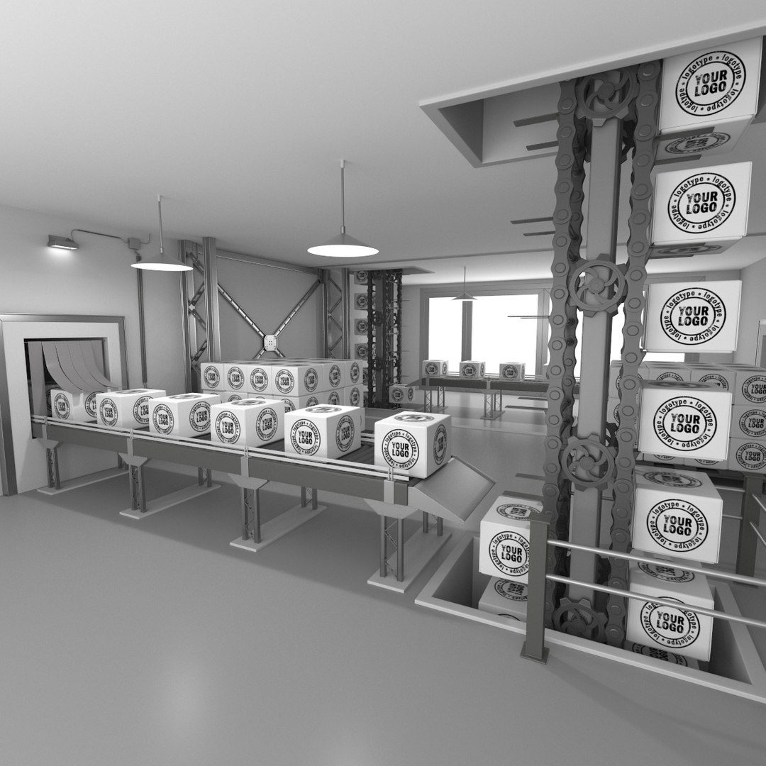 Interior Factory Scene Animation 3D Model - TurboSquid 1543056