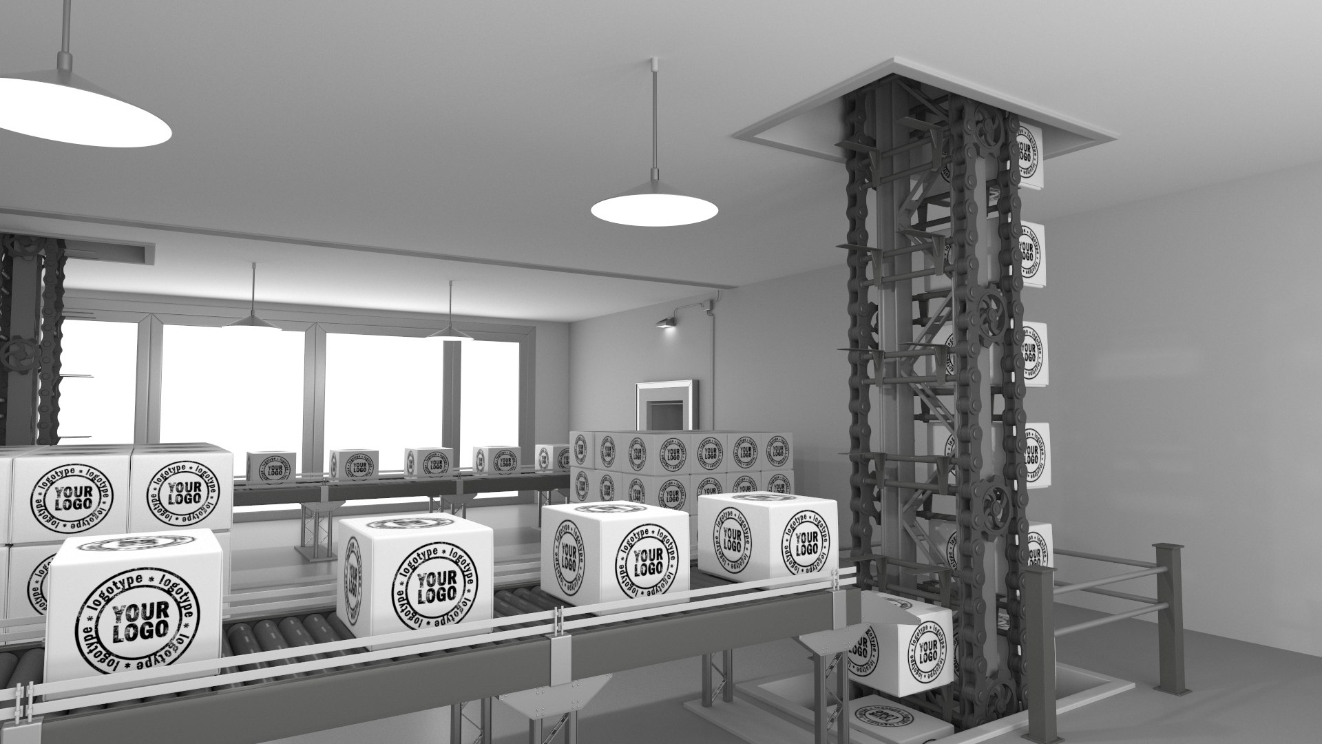 Interior Factory Scene Animation 3D Model - TurboSquid 1543056