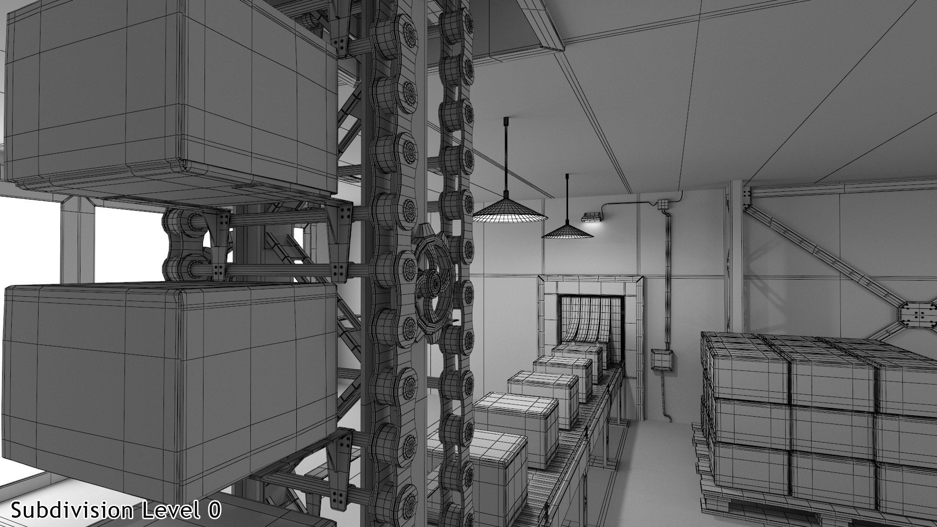 Interior Factory Scene Animation 3D Model - TurboSquid 1543056