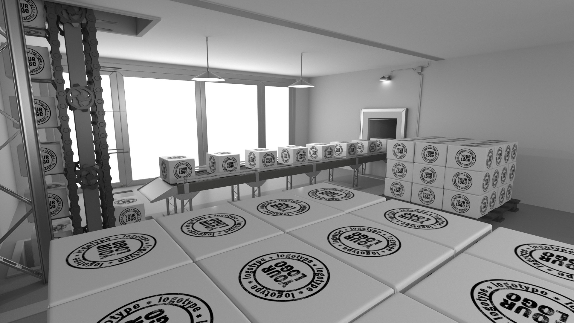 Interior Factory Scene Animation 3D Model - TurboSquid 1543056