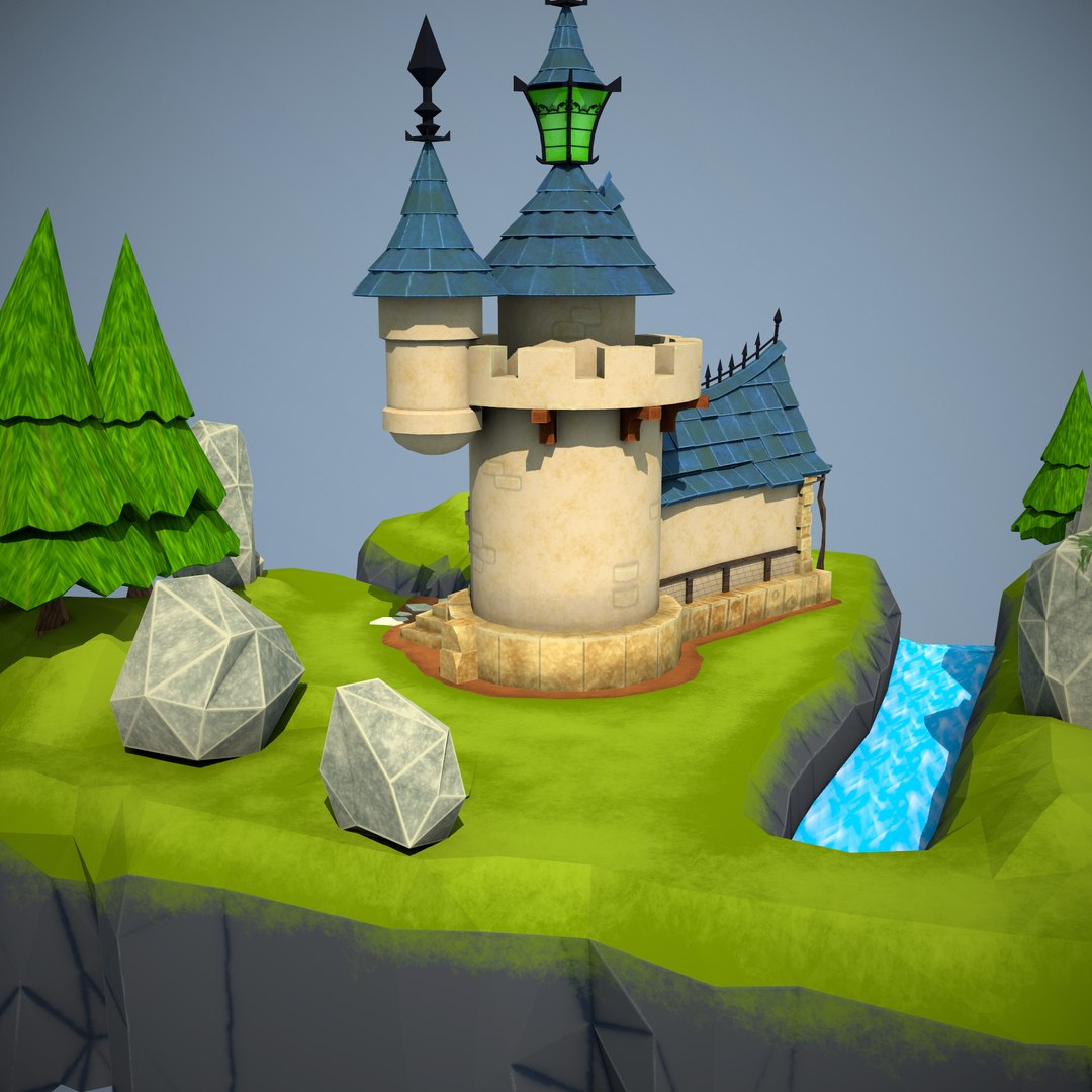 3D Stylized Castle Environment - TurboSquid 1672977