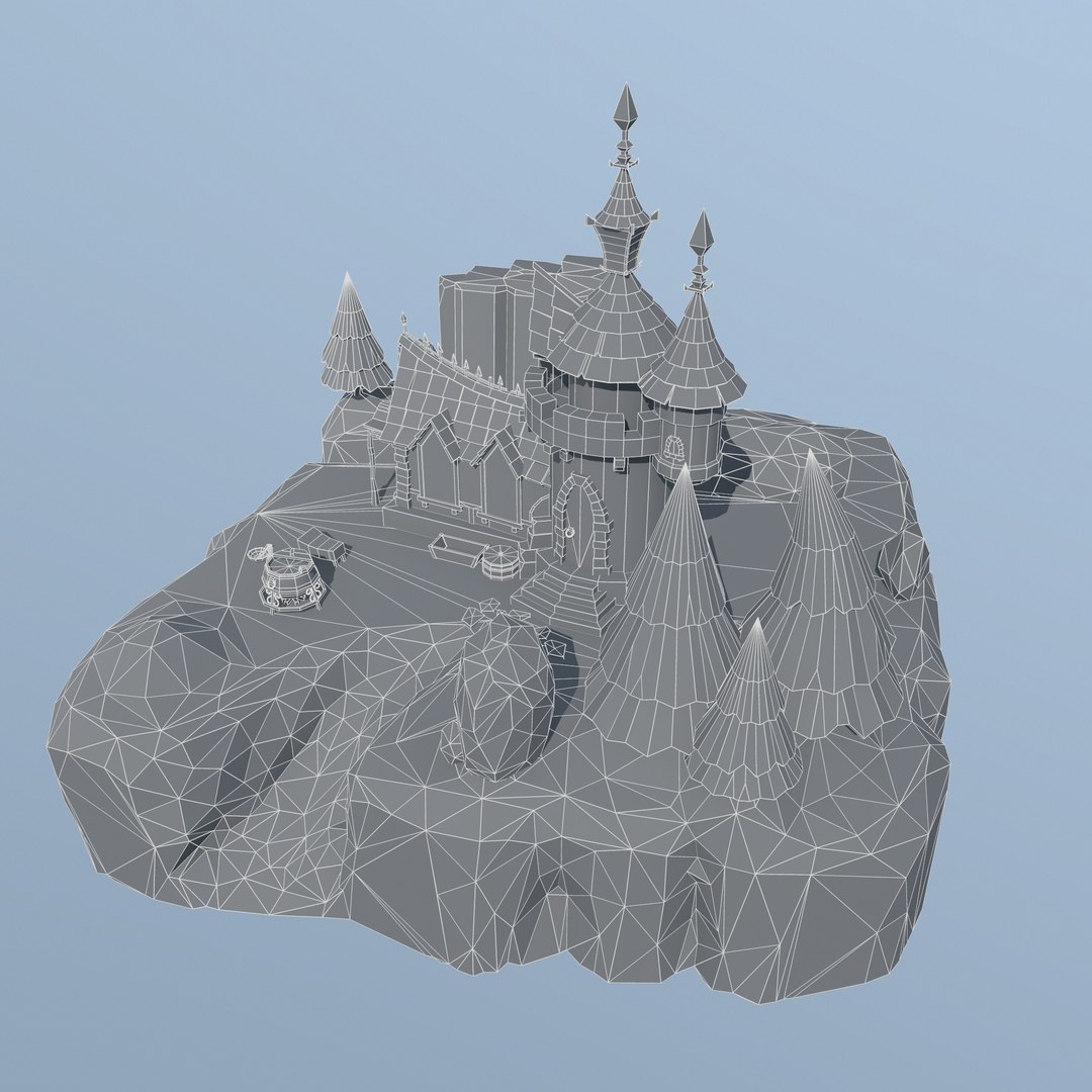 3D Stylized Castle Environment - TurboSquid 1672977