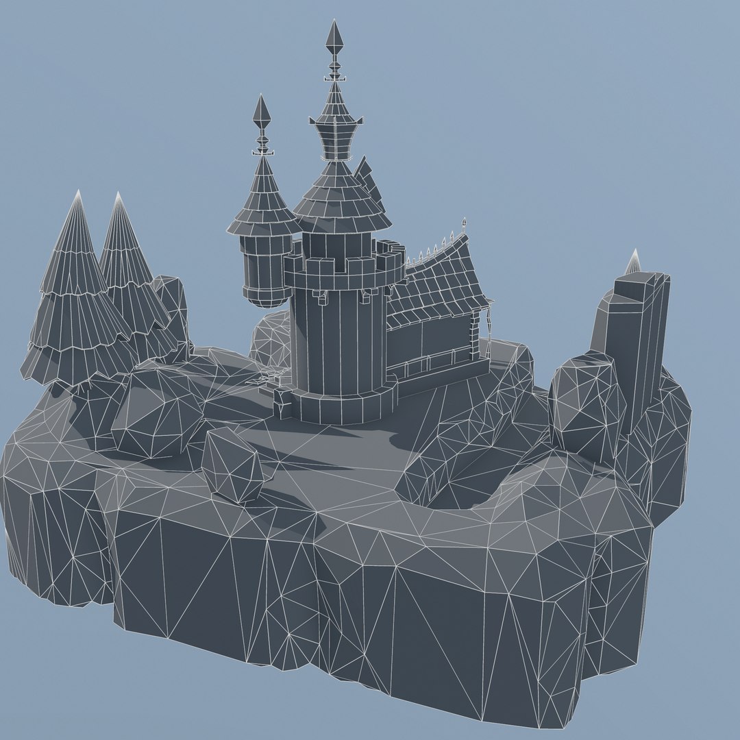 3D Stylized Castle Environment - TurboSquid 1672977