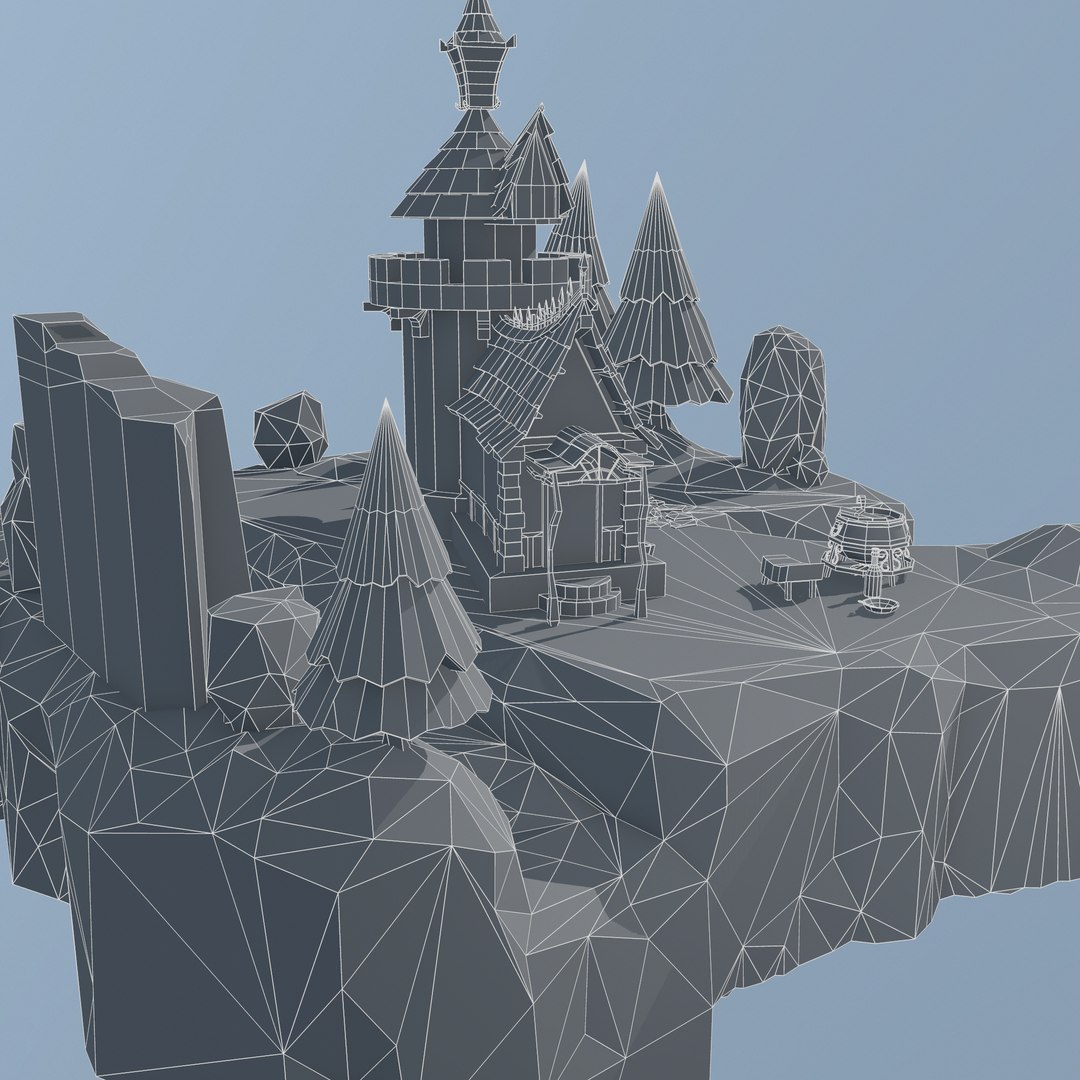 3D Stylized Castle Environment - TurboSquid 1672977