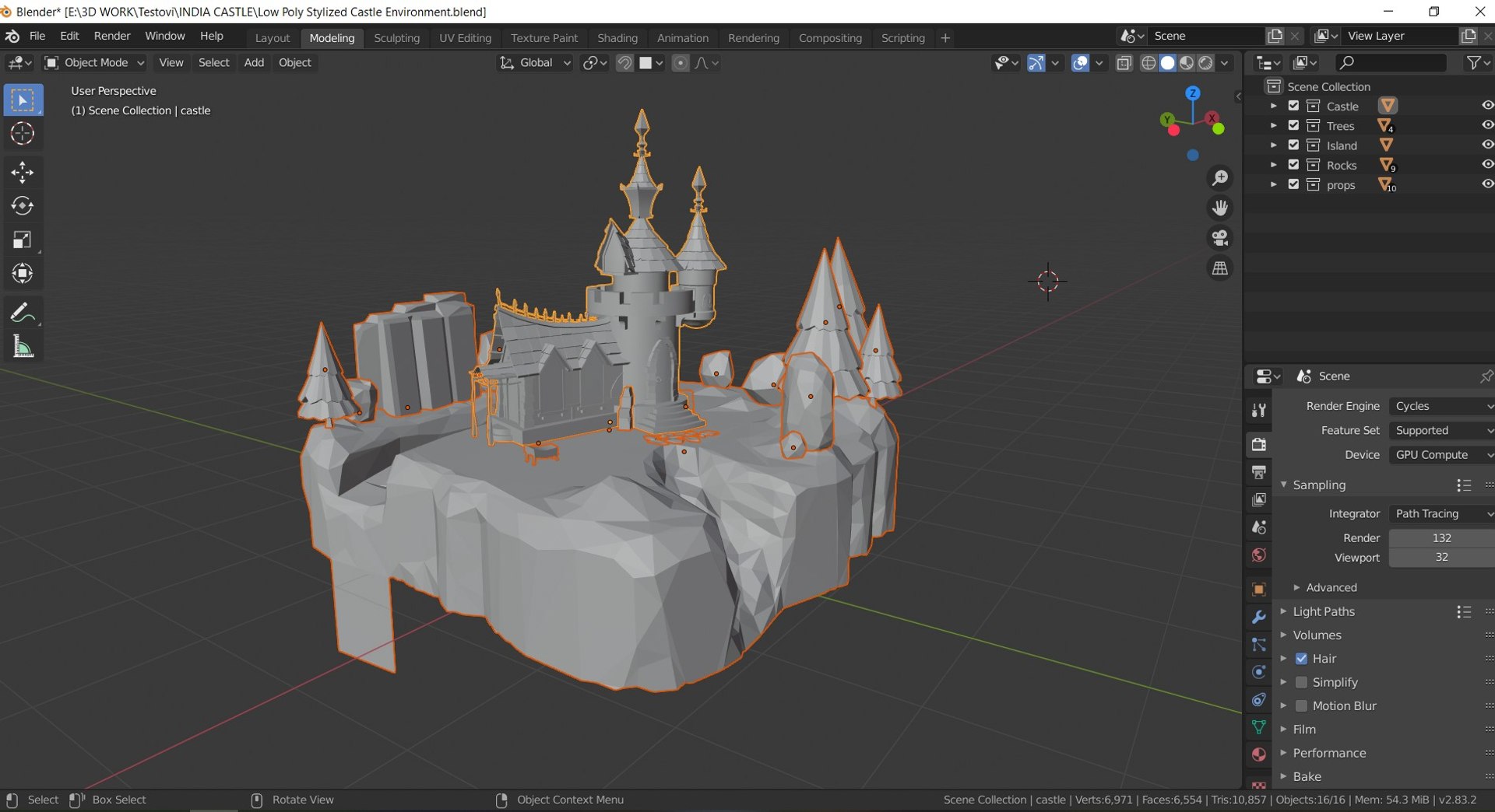 3D Stylized Castle Environment - TurboSquid 1672977