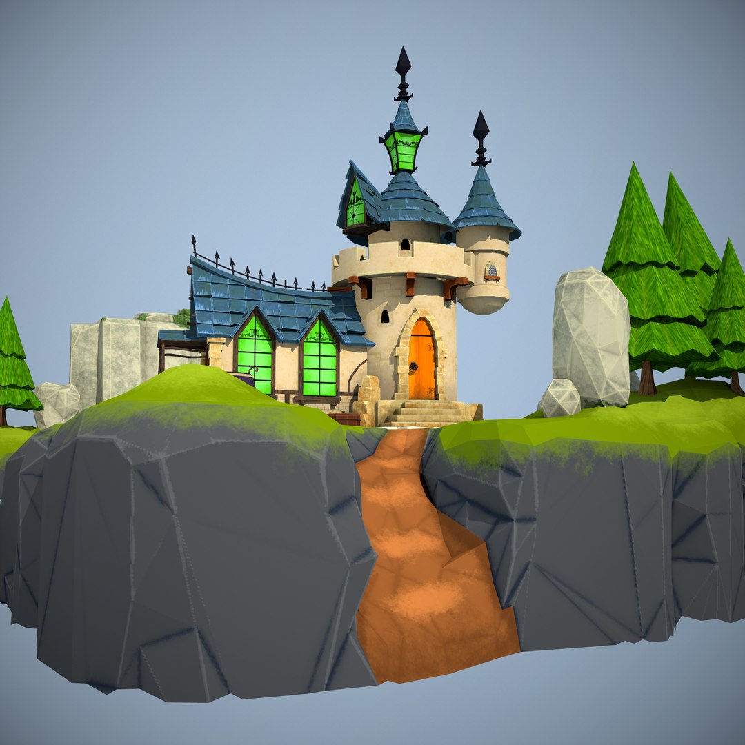 3D Stylized Castle Environment - TurboSquid 1672977