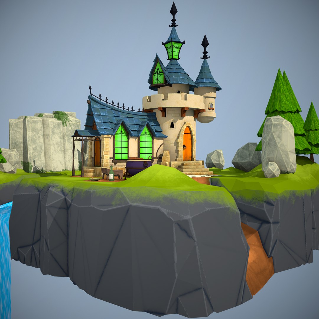 3D Stylized Castle Environment - TurboSquid 1672977