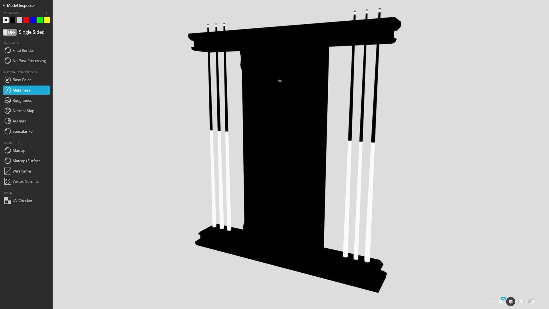 Wall-Mounted Pool Rack Game Ready Low-poly 3D Model - TurboSquid 2081722