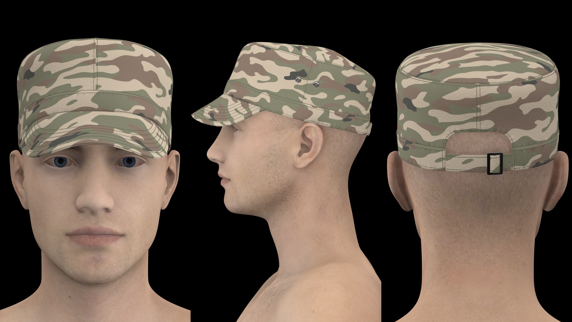 3D BASIC PATROL CAP Genesis8 Zprj Obj Fbx Highpoly - TurboSquid 2317500