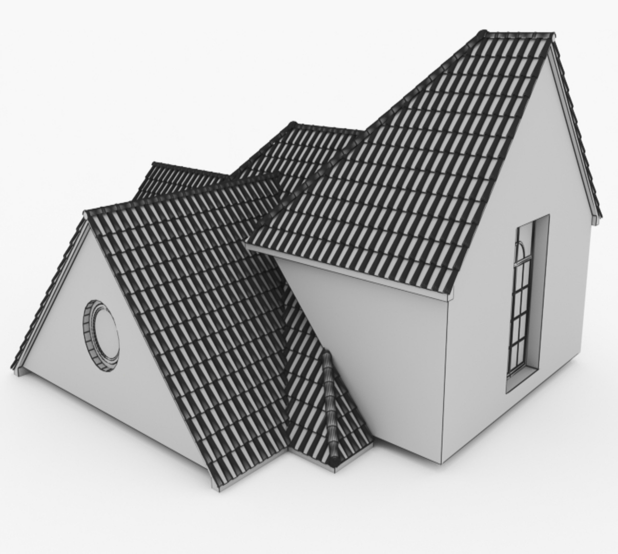 Realistic Roof Shingles 3 3D model - TurboSquid 1723387