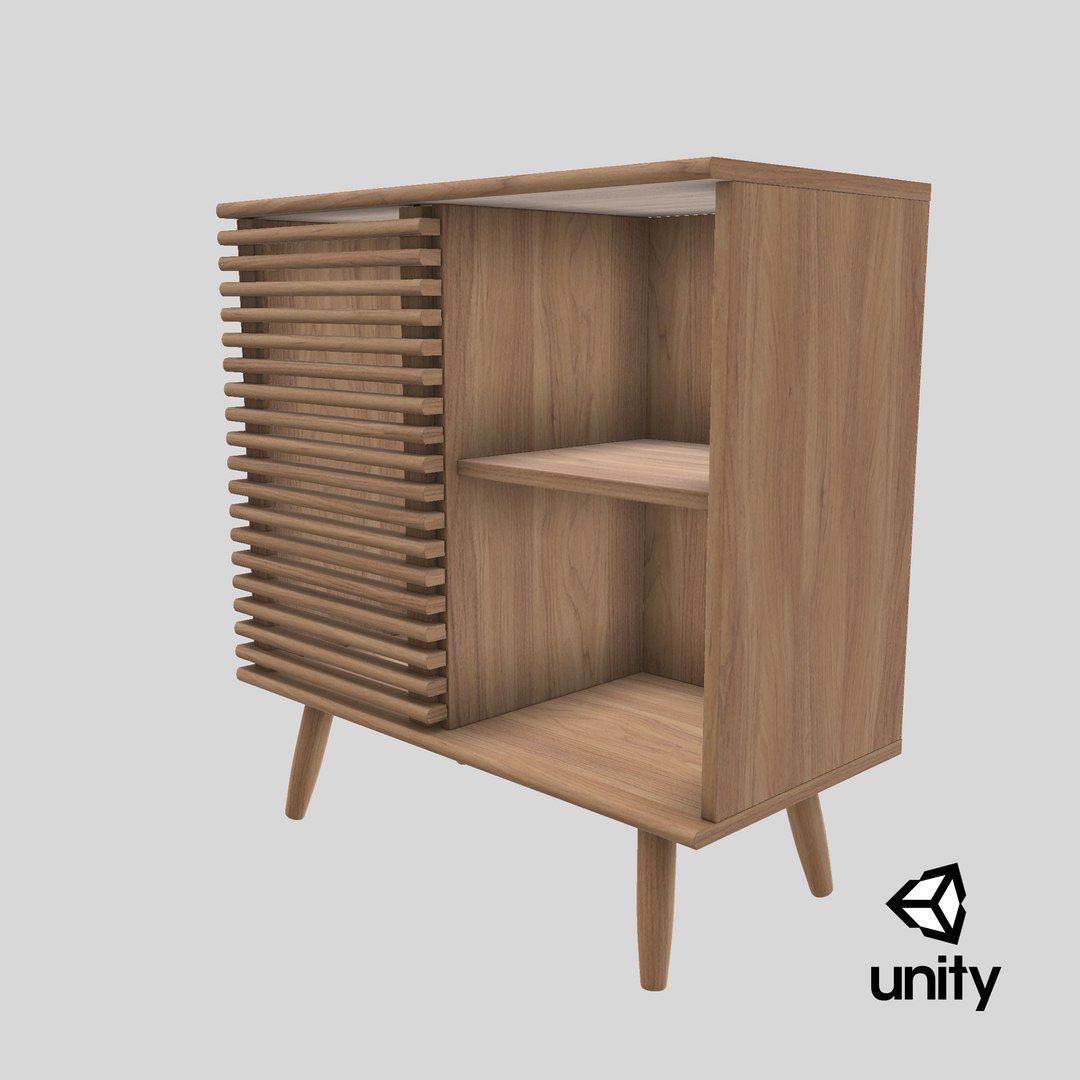 3D Wooden Sideboard V1 - TurboSquid 2004319