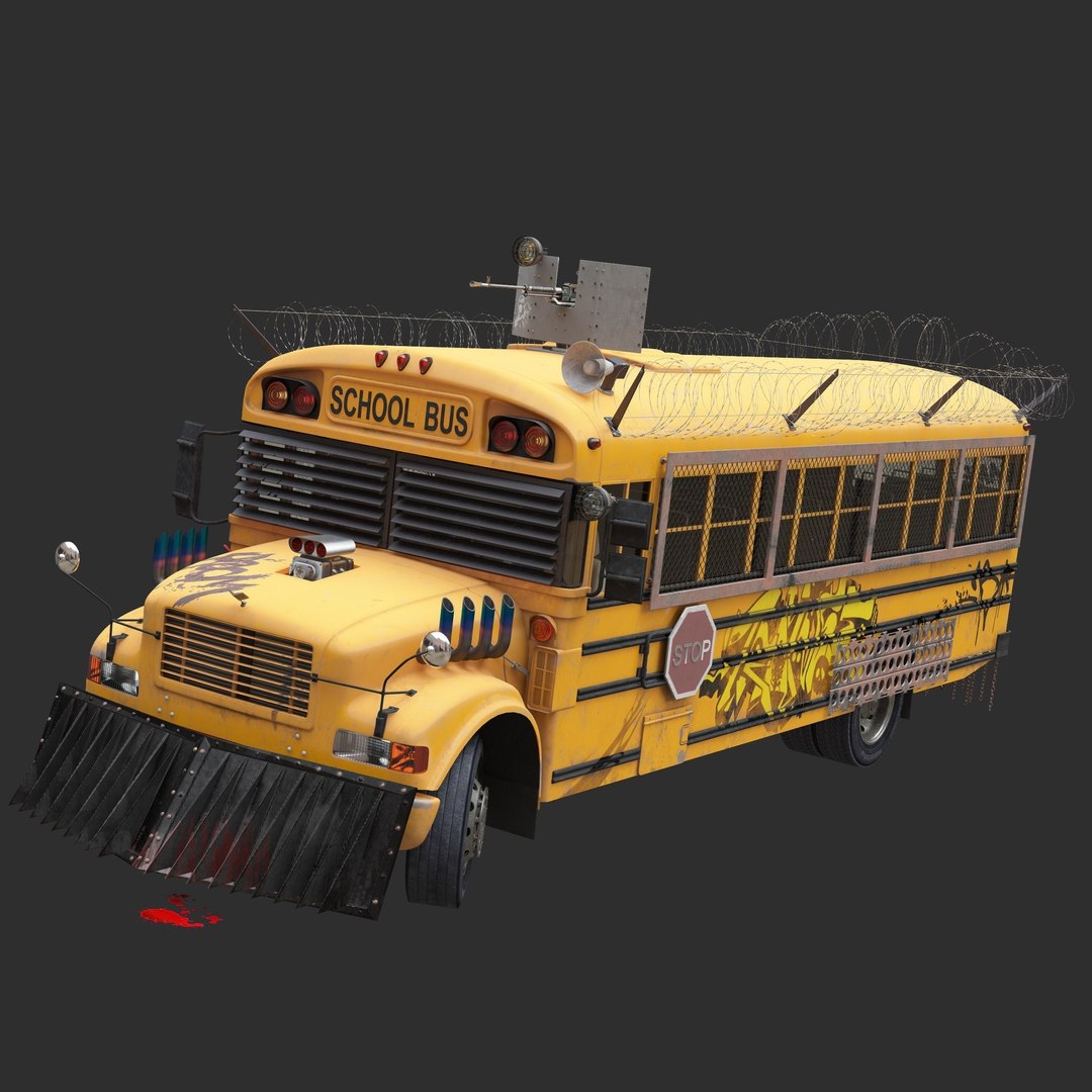 School Bus Apocalypse Model - TurboSquid 2336583