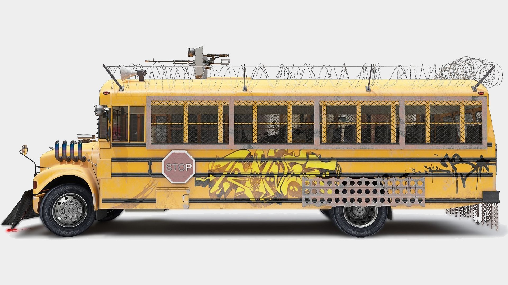 School Bus Apocalypse Model - TurboSquid 2336583