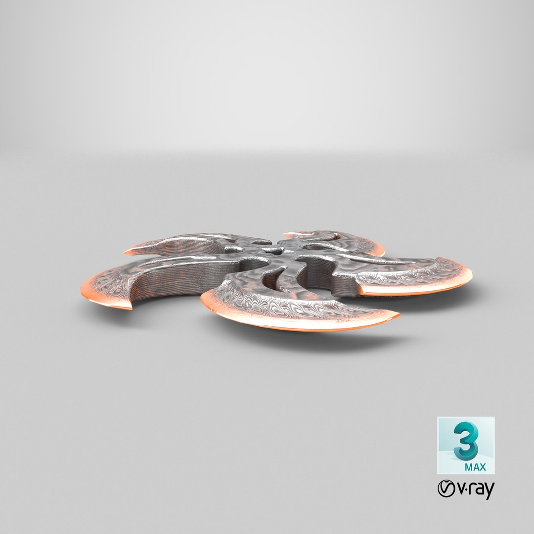 3D Throwing Star V m I em model - TurboSquid 1980844
