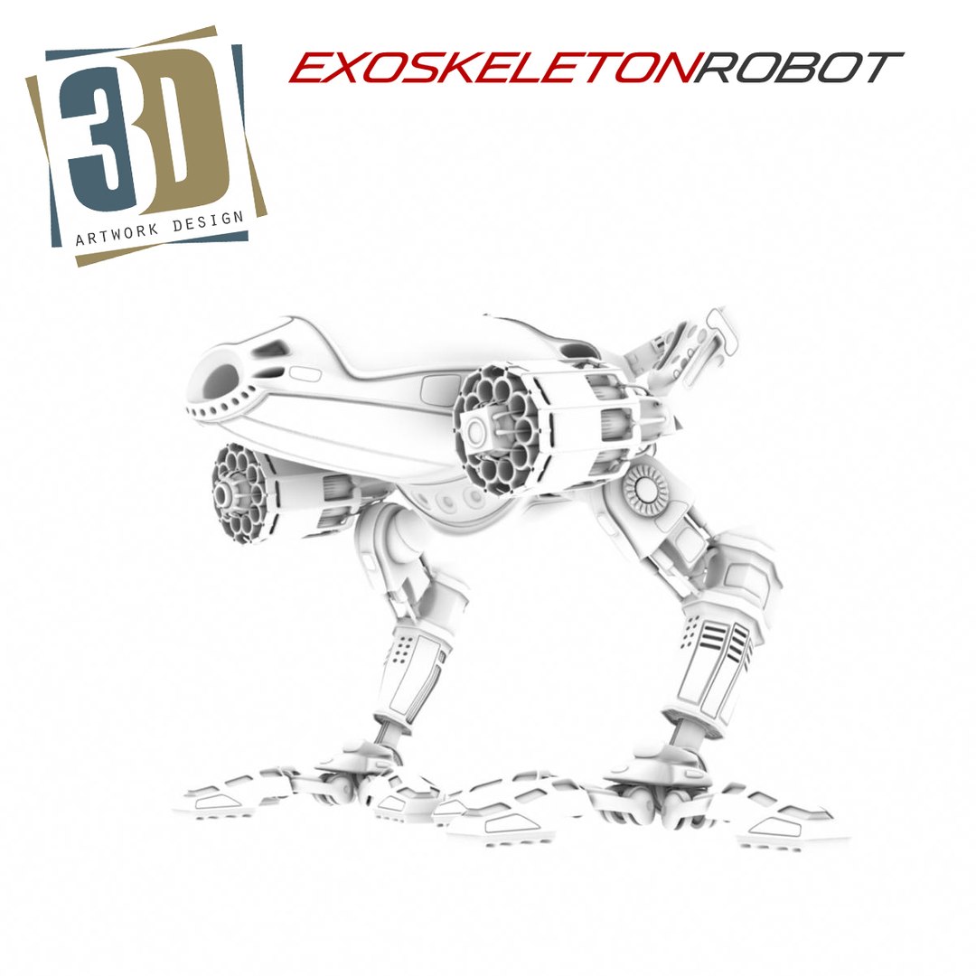 Exoskeleton Robot 3d Obj