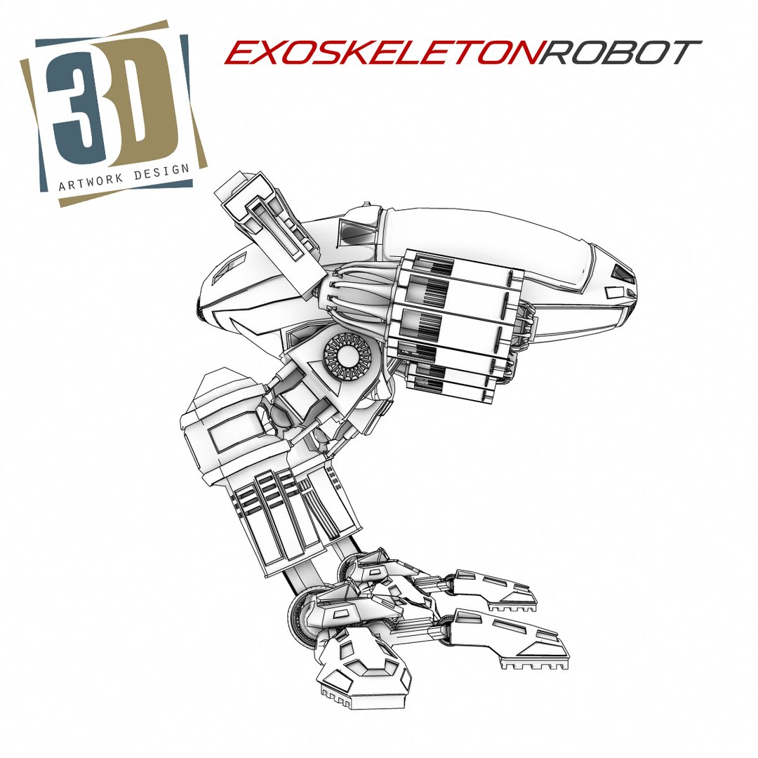 Exoskeleton Robot 3d Obj