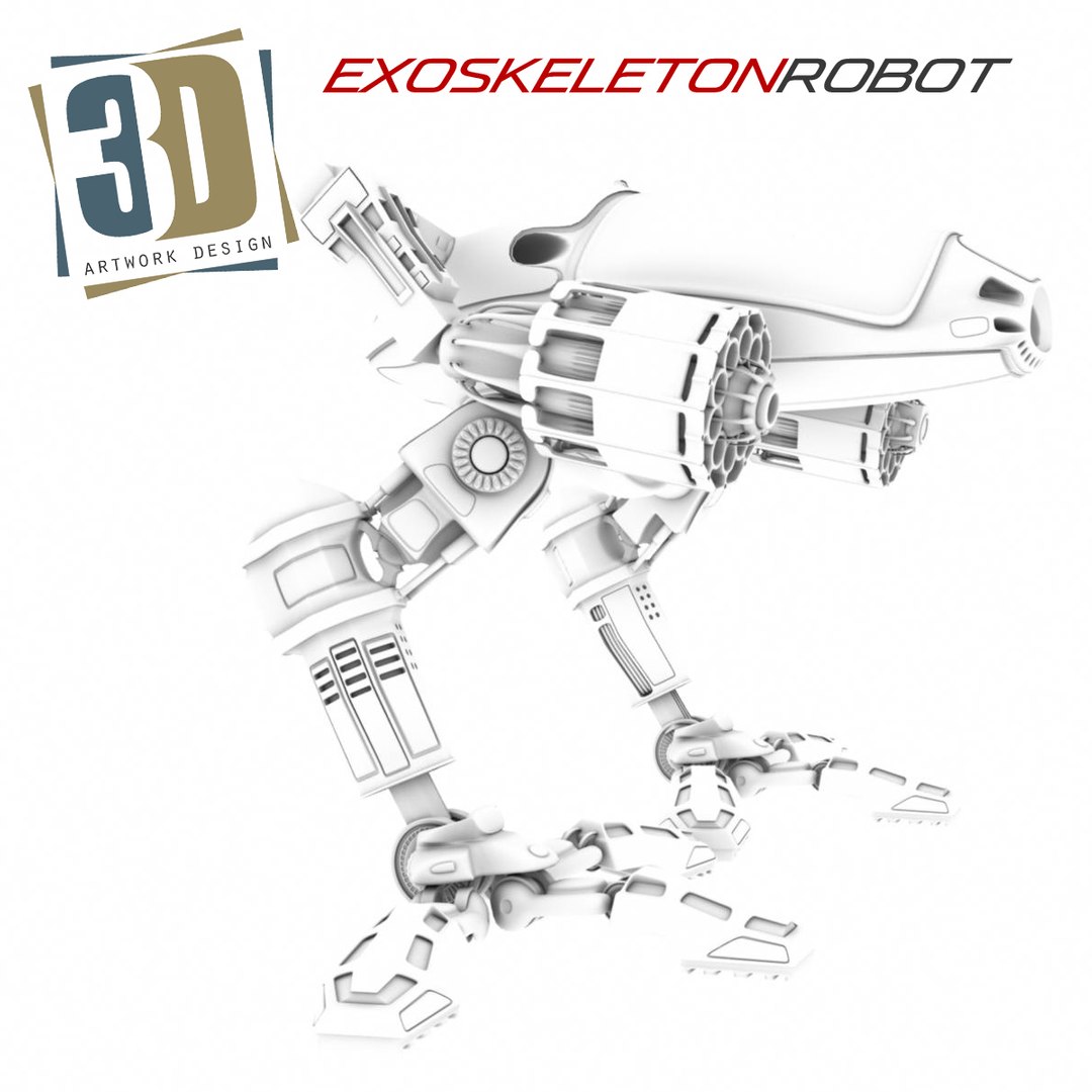 Exoskeleton Robot 3d Obj