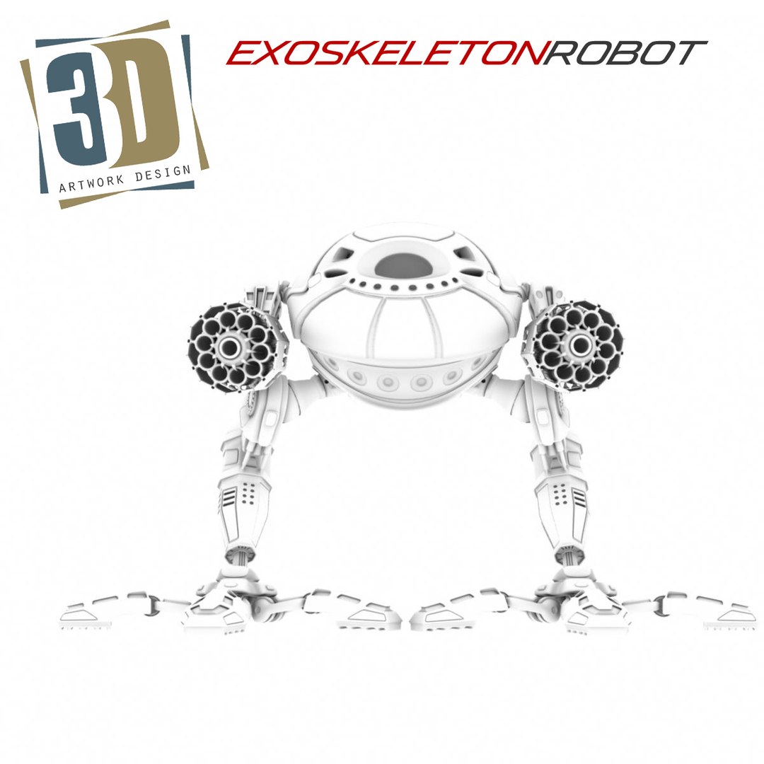 Exoskeleton Robot 3d Obj