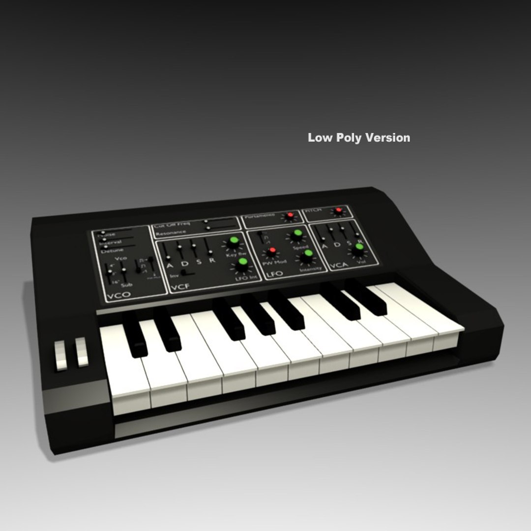 3d Model Analog Synthesizer