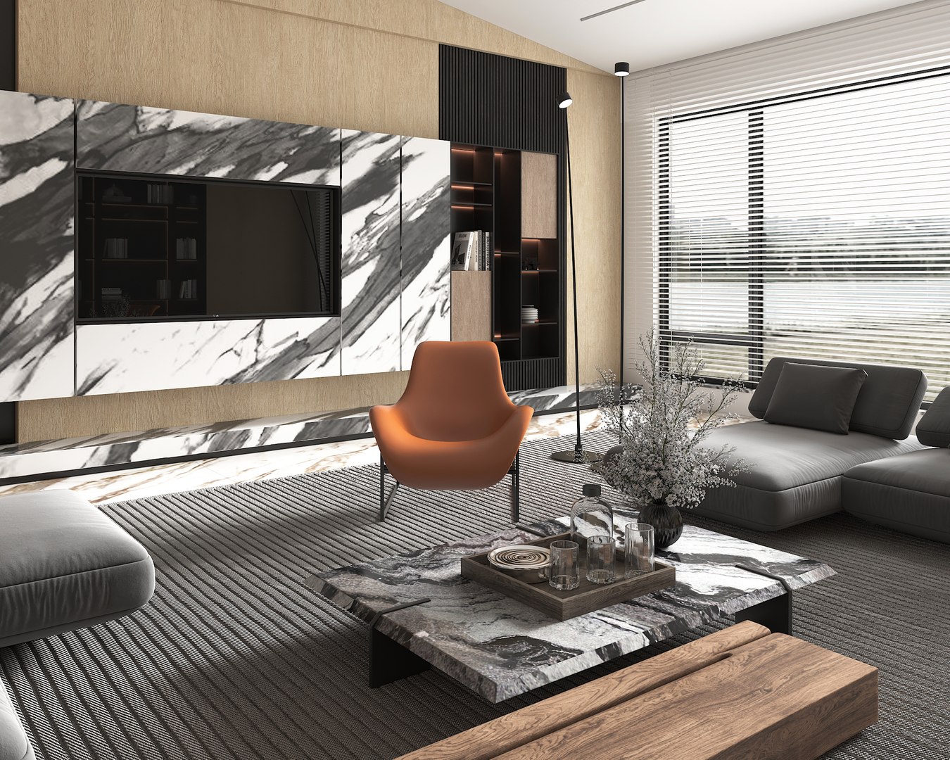 Living Room Scene 19 Model - TurboSquid 2411375
