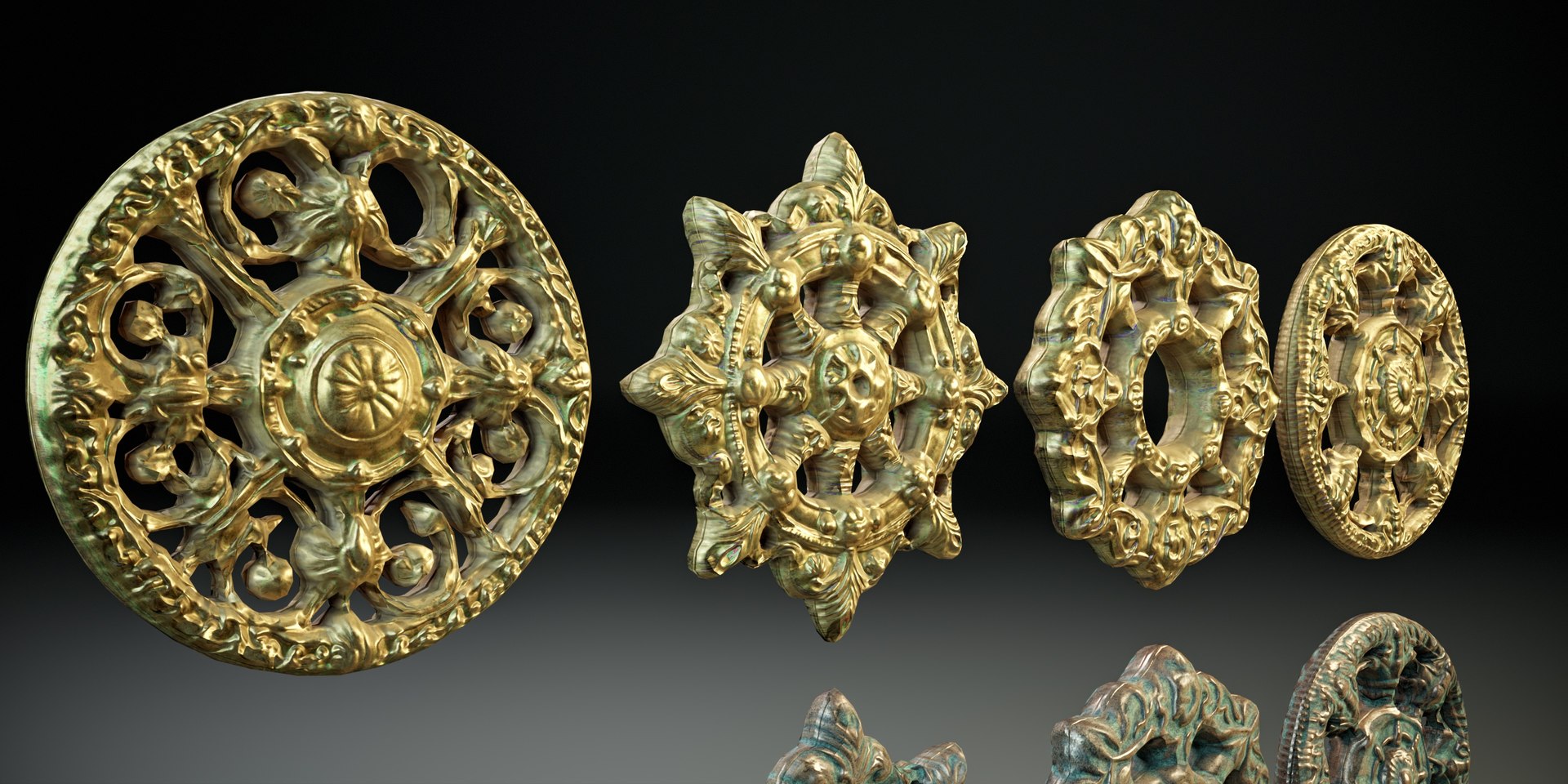 Ancient Treasure Artifacts PBR Model - TurboSquid 2385717