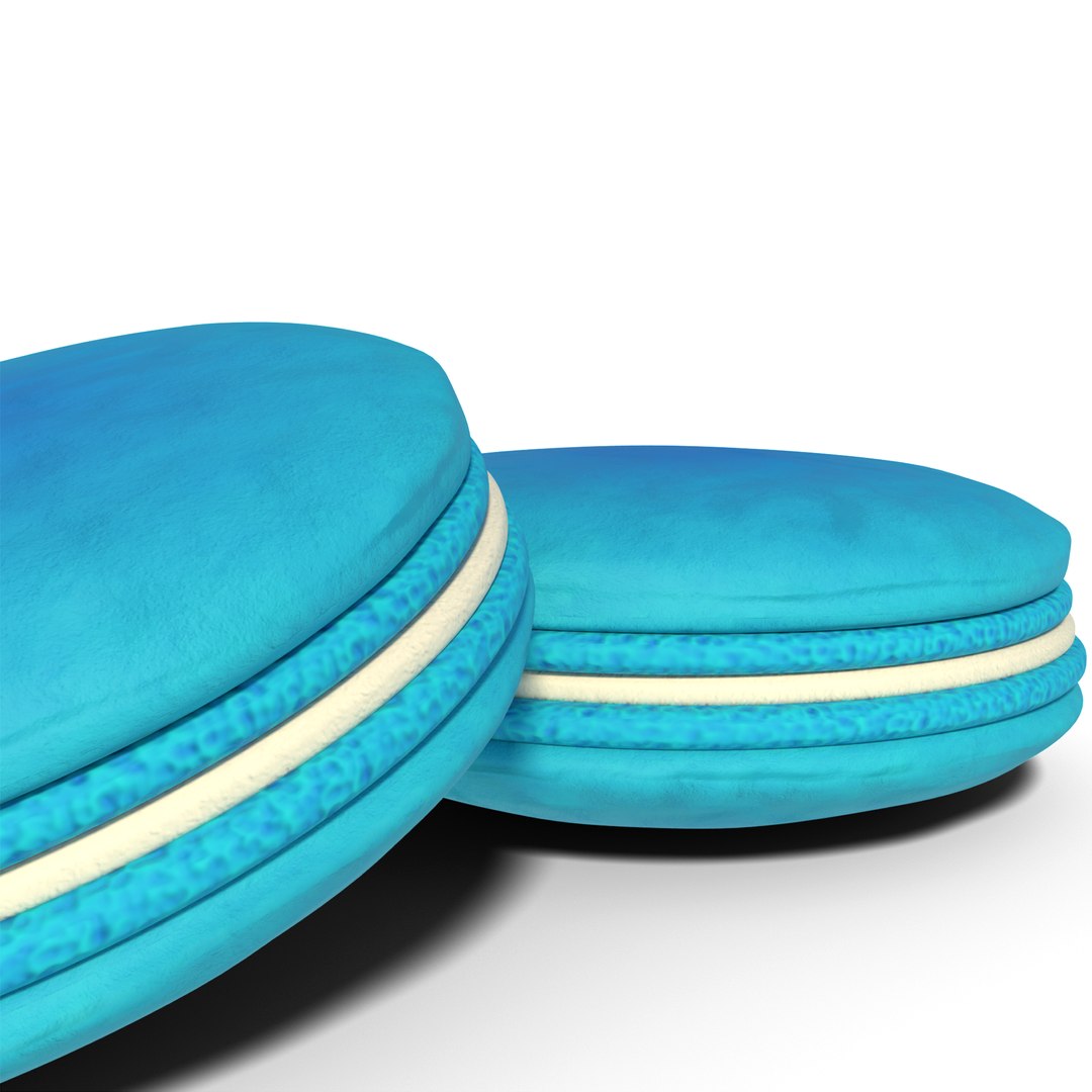 Blue Macarons 3D model - TurboSquid 2090647