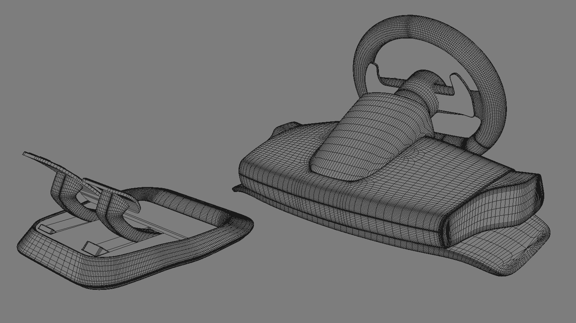 3d Model Microsoft Xbox 360 Racing Wheel