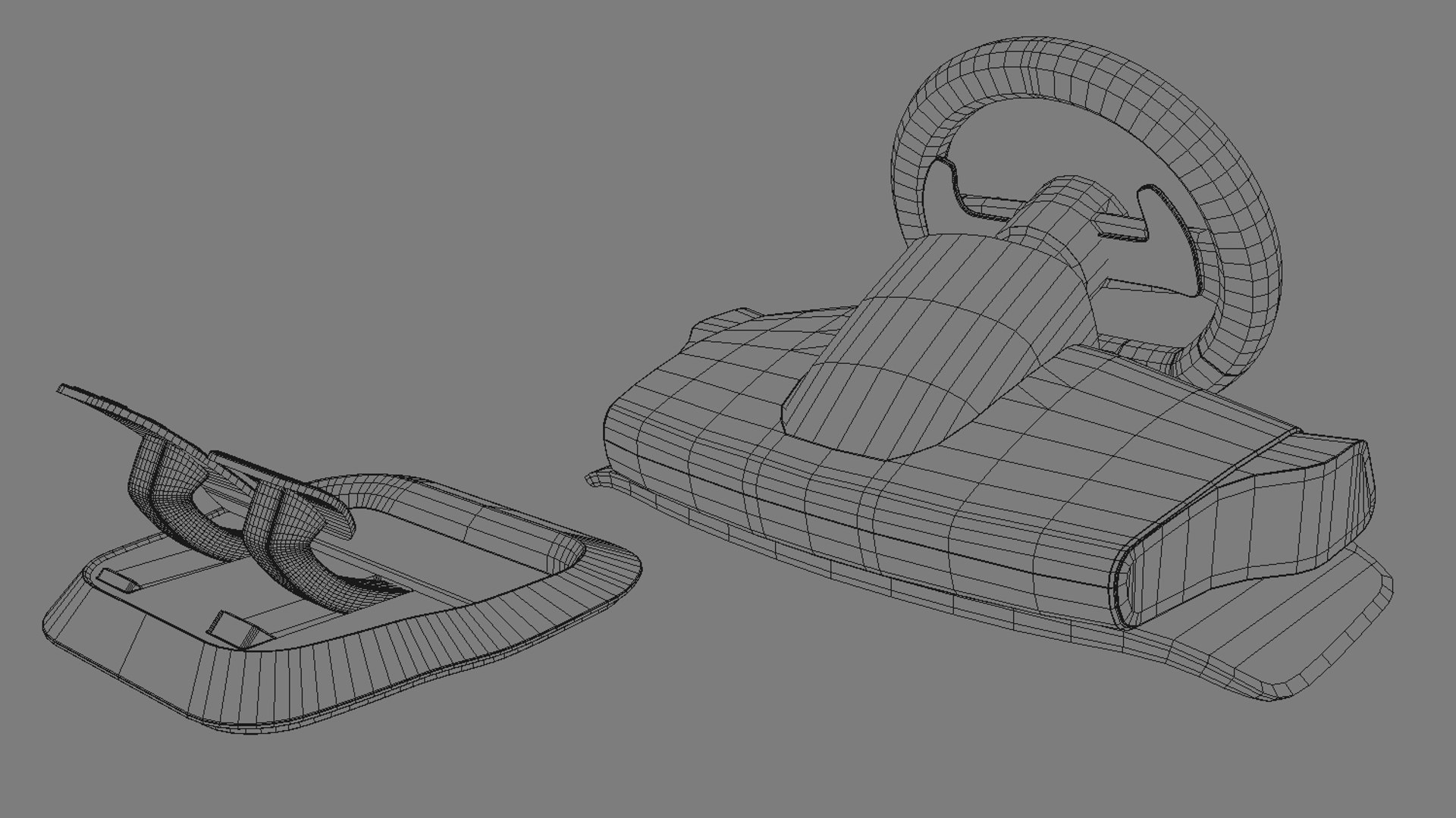 3d Model Microsoft Xbox 360 Racing Wheel