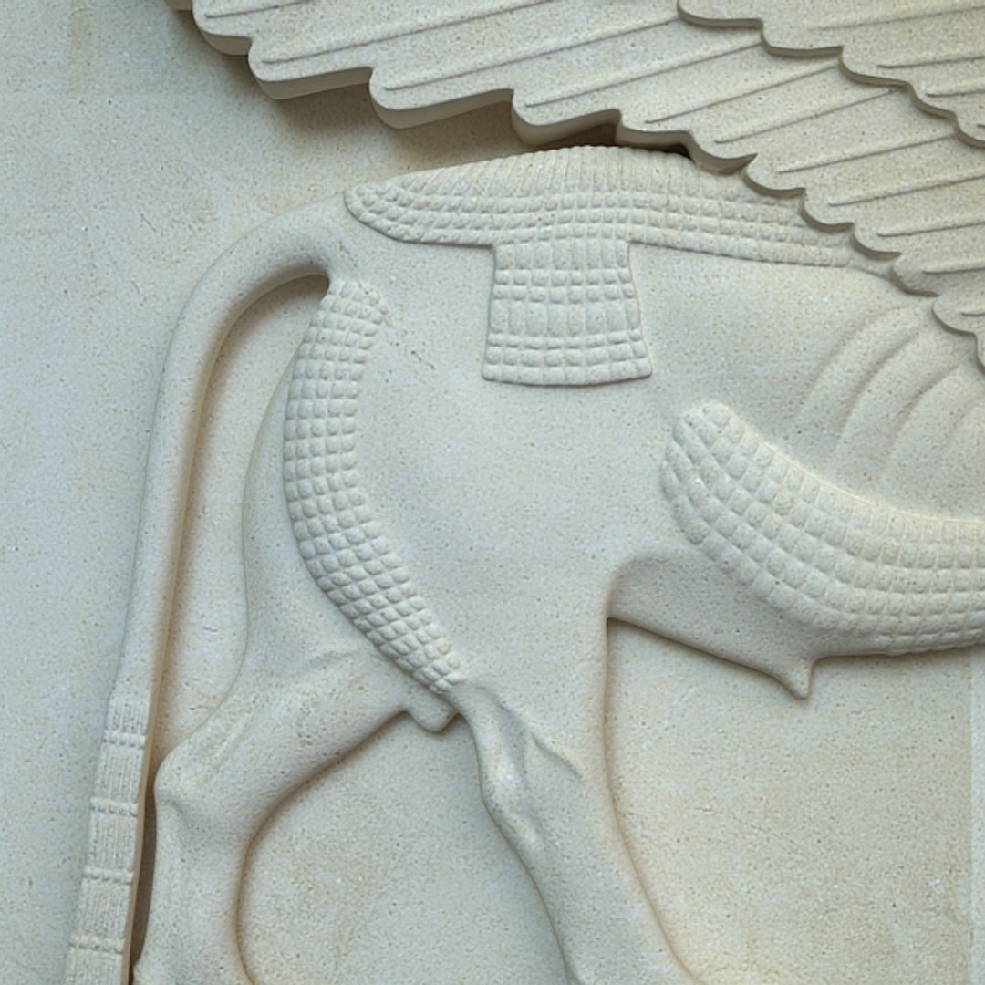 N Bas Relief Sculpture