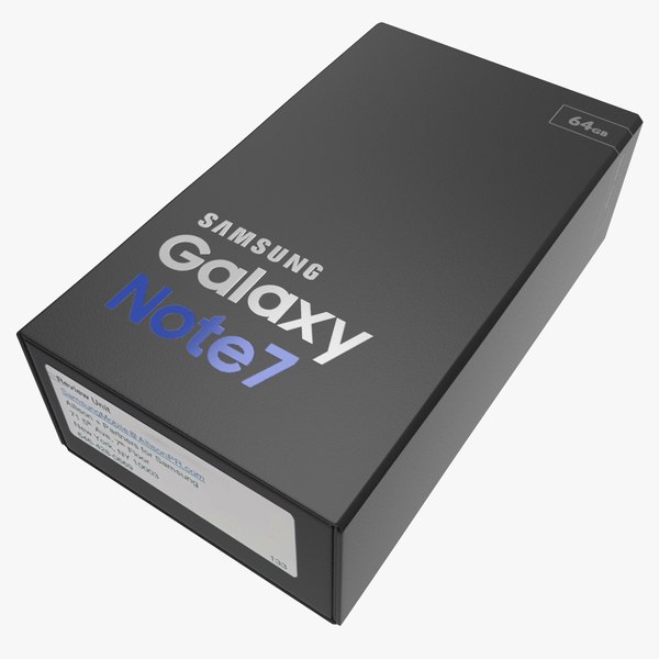 samsung galaxy note 7 3d model